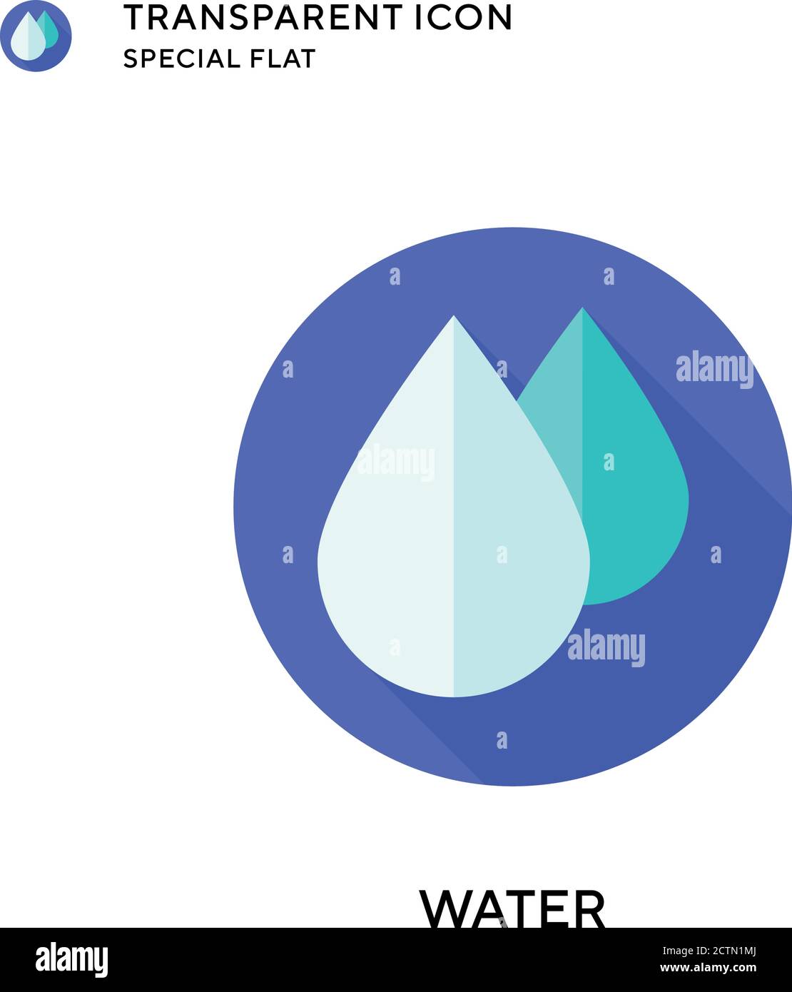 Water vector icon. Flat style illustration. EPS 10 vector Stock Vector ...