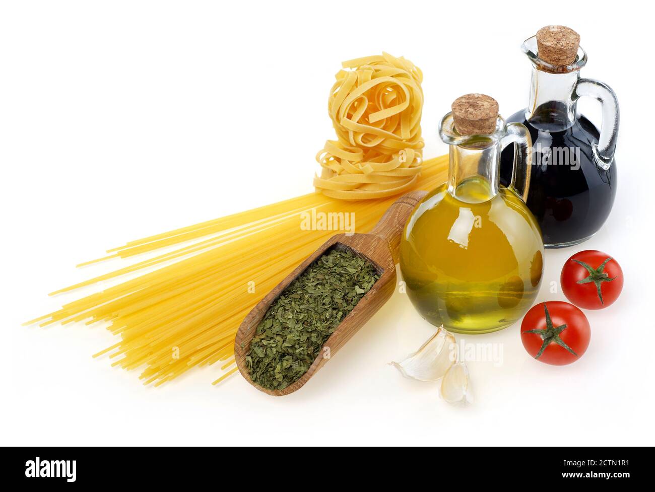 Italian cuisine ingredients isolated on white Stock Photo - Alamy