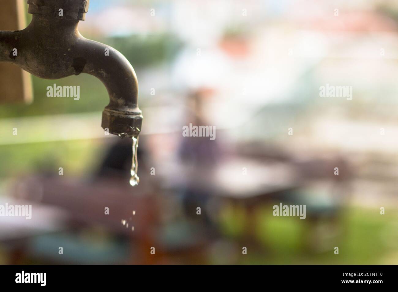 View of an old water tap with water droplets Stock Photo - Alamy