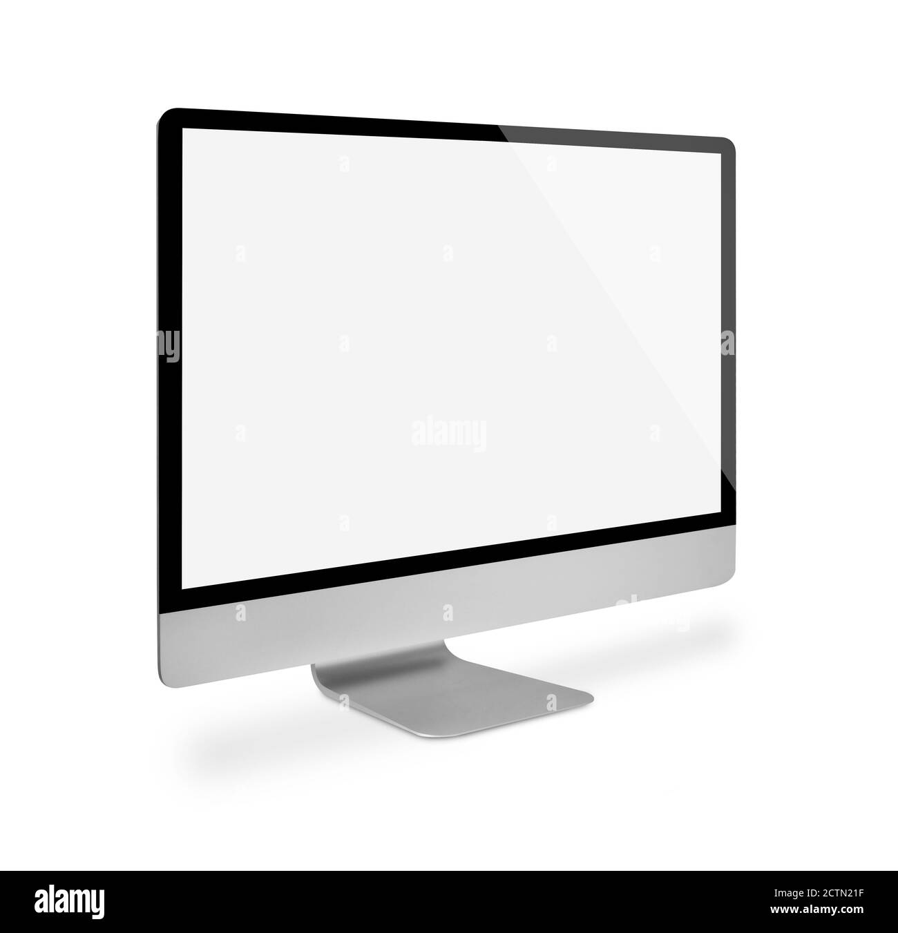 Computer monitor, side view, isolated on white Stock Photo - Alamy