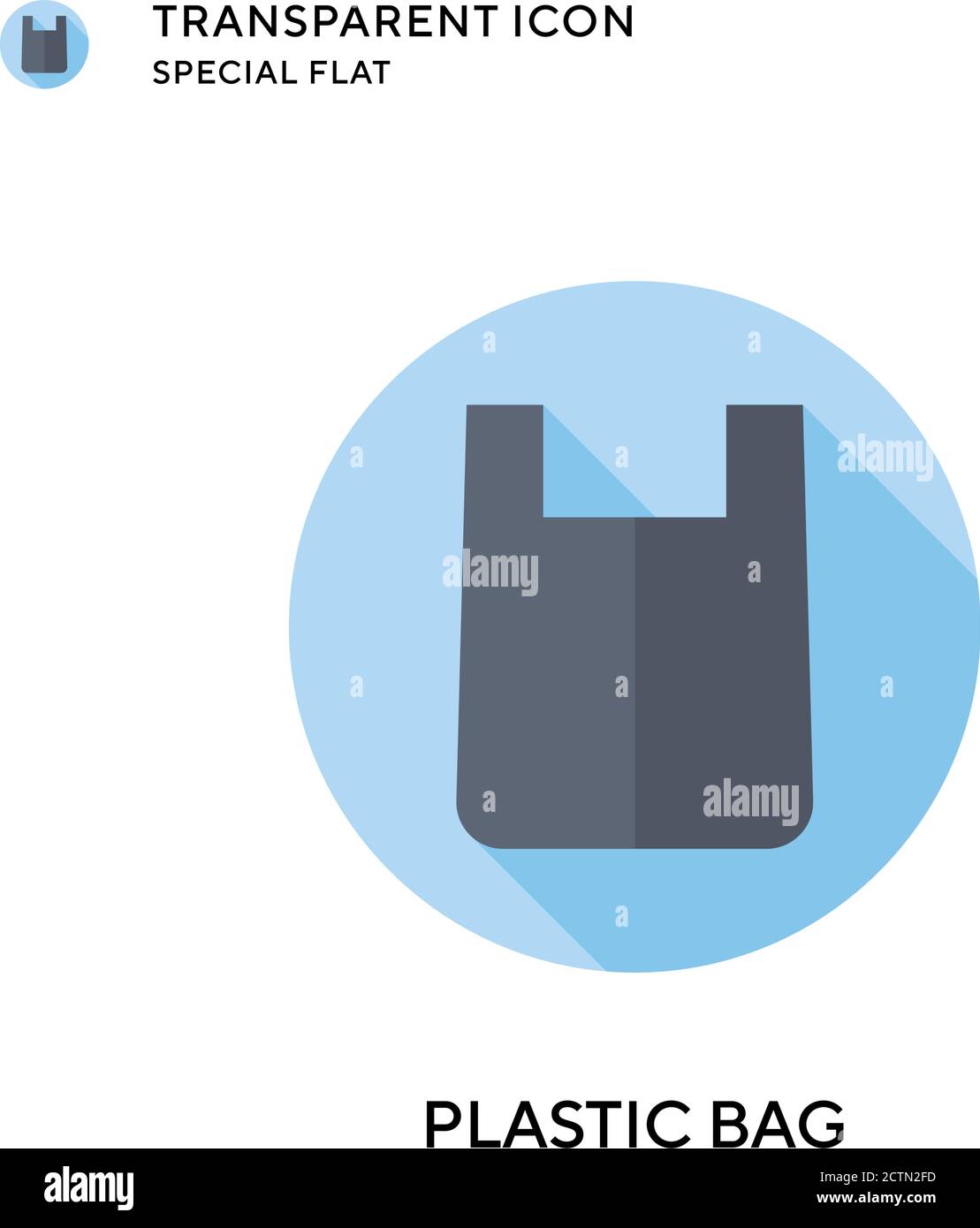 Plastic bag vector icon. Flat style illustration. EPS 10 vector Stock ...