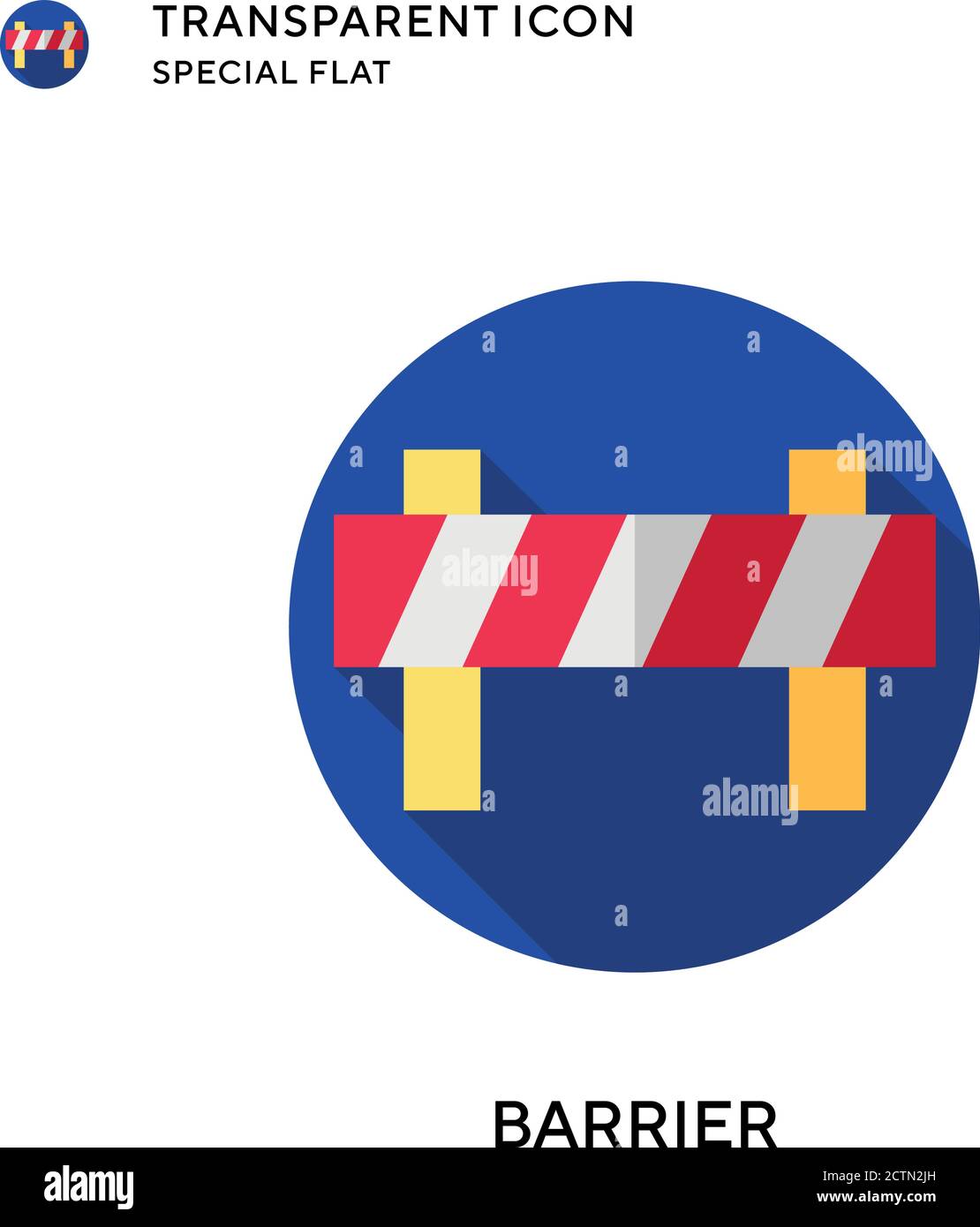 Barrier vector icon. Flat style illustration. EPS 10 vector Stock ...