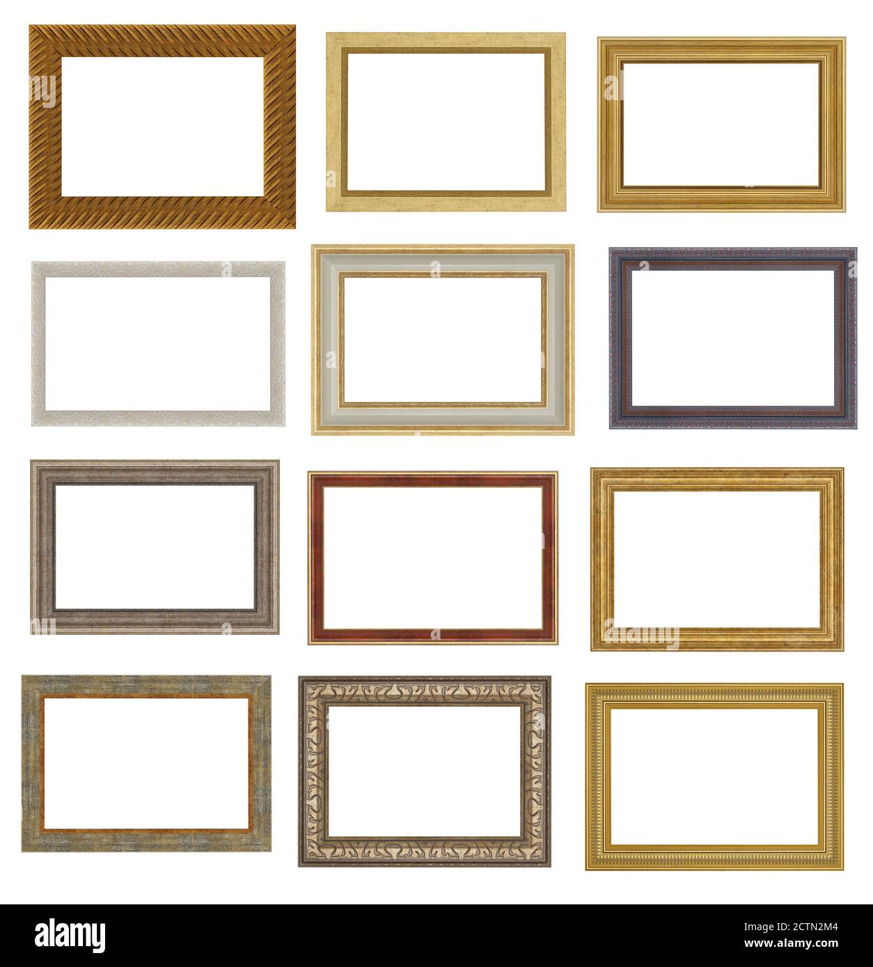 Wooden frames isolated Stock Photo - Alamy