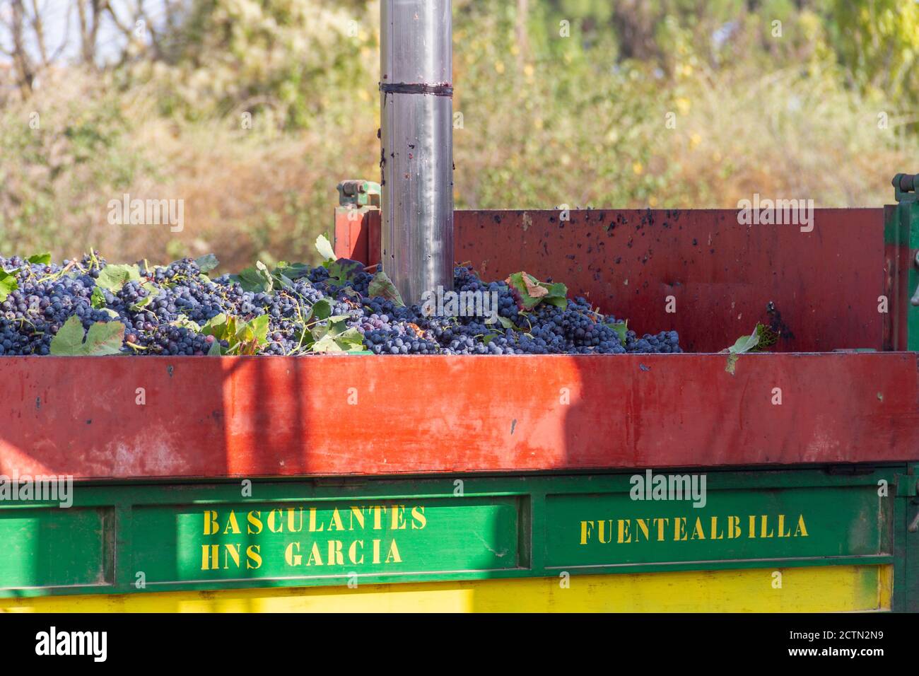 Automatic sampler for trucks extracts grapes from the vintage to ...