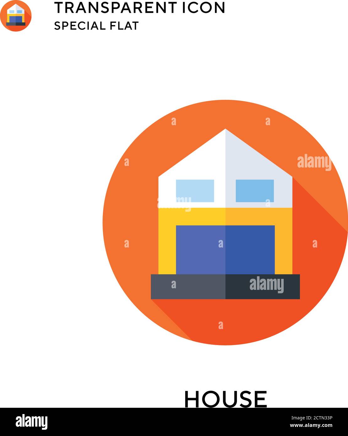 House vector icon. Flat style illustration. EPS 10 vector Stock Vector ...