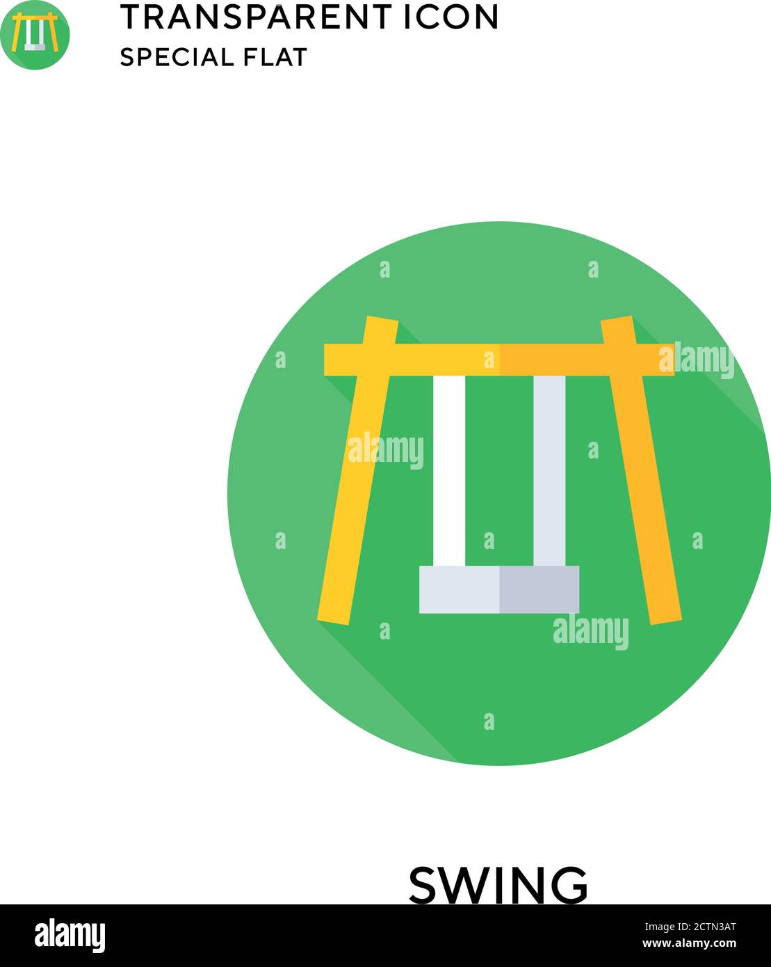 Swing vector icon. Flat style illustration. EPS 10 vector Stock Vector ...
