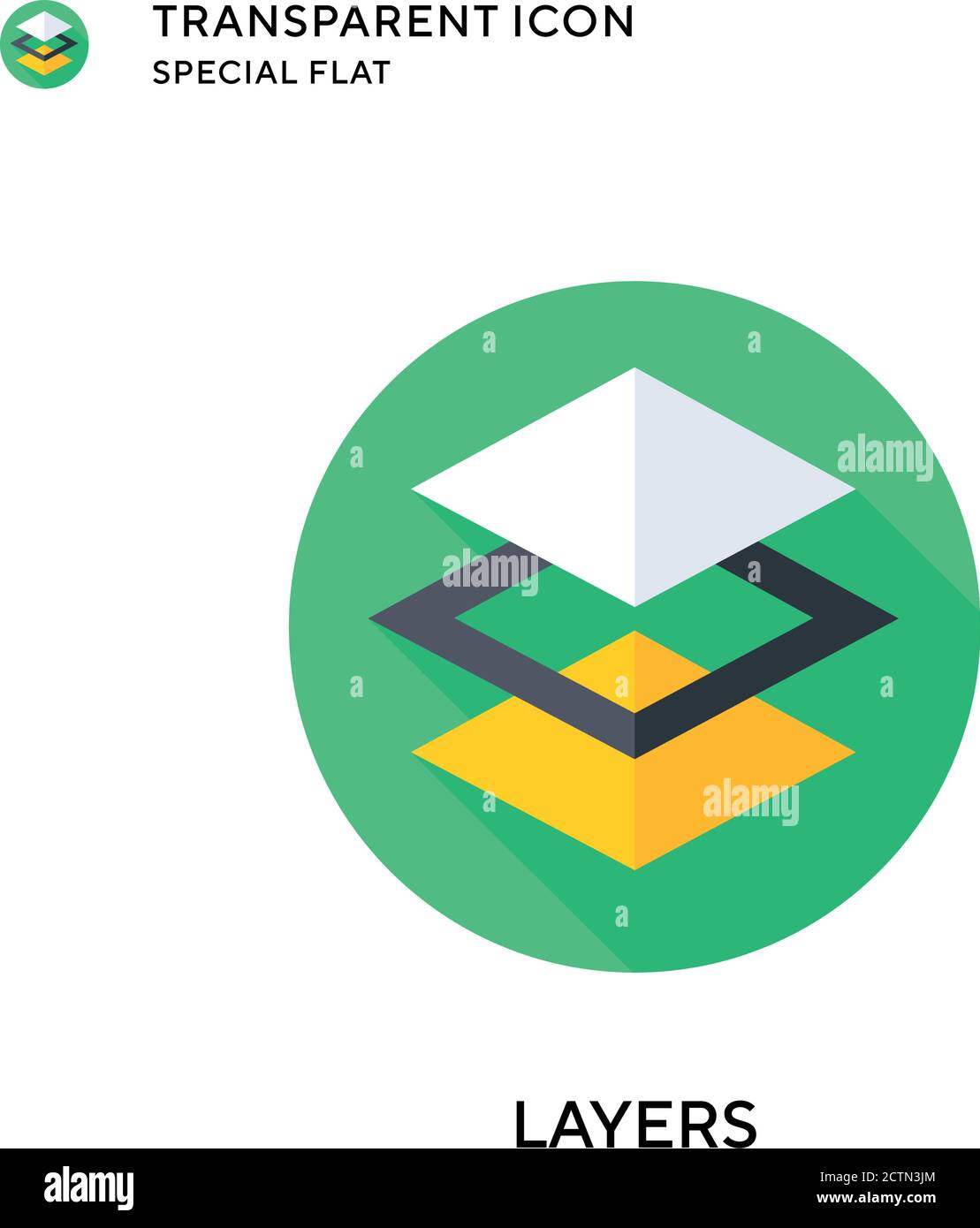 Layers vector icon. Flat style illustration. EPS 10 vector Stock Vector ...