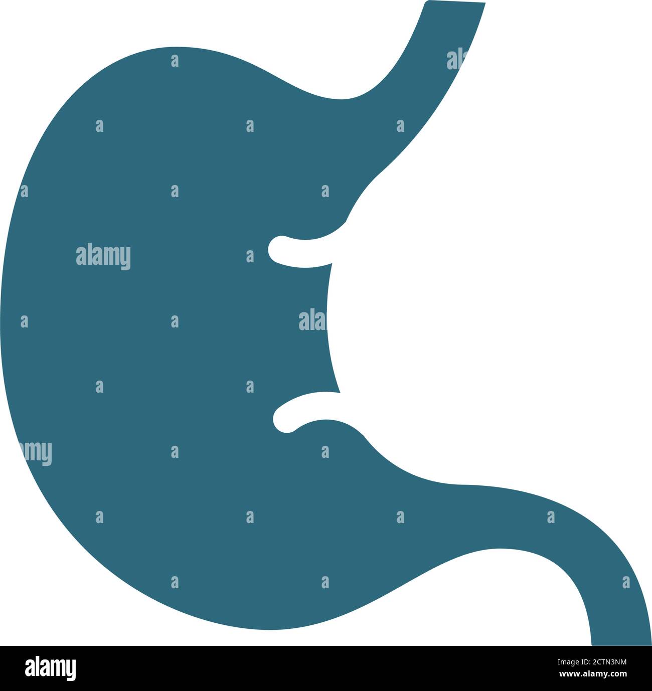 Human stomach colored icon. Healthy internal organ symbol Stock Vector ...