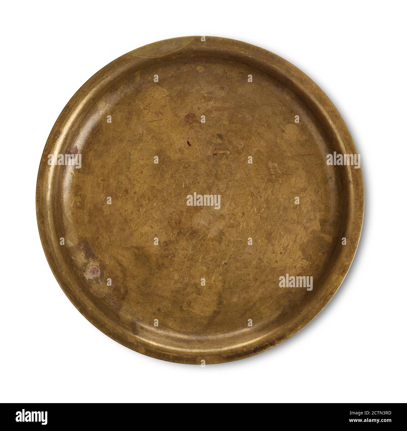 Old plate isolated on white Stock Photo - Alamy