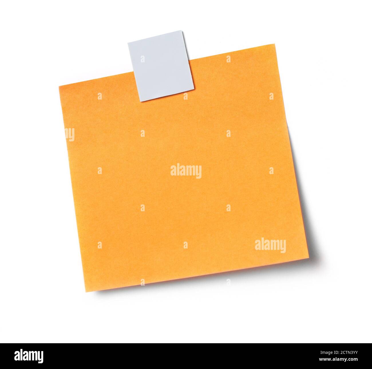 Adhesive note on white background Stock Photo - Alamy