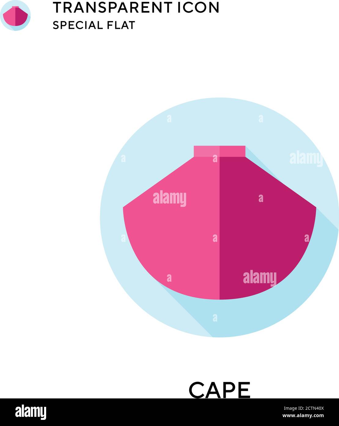 Cape vector icon. Flat style illustration. EPS 10 vector Stock Vector ...