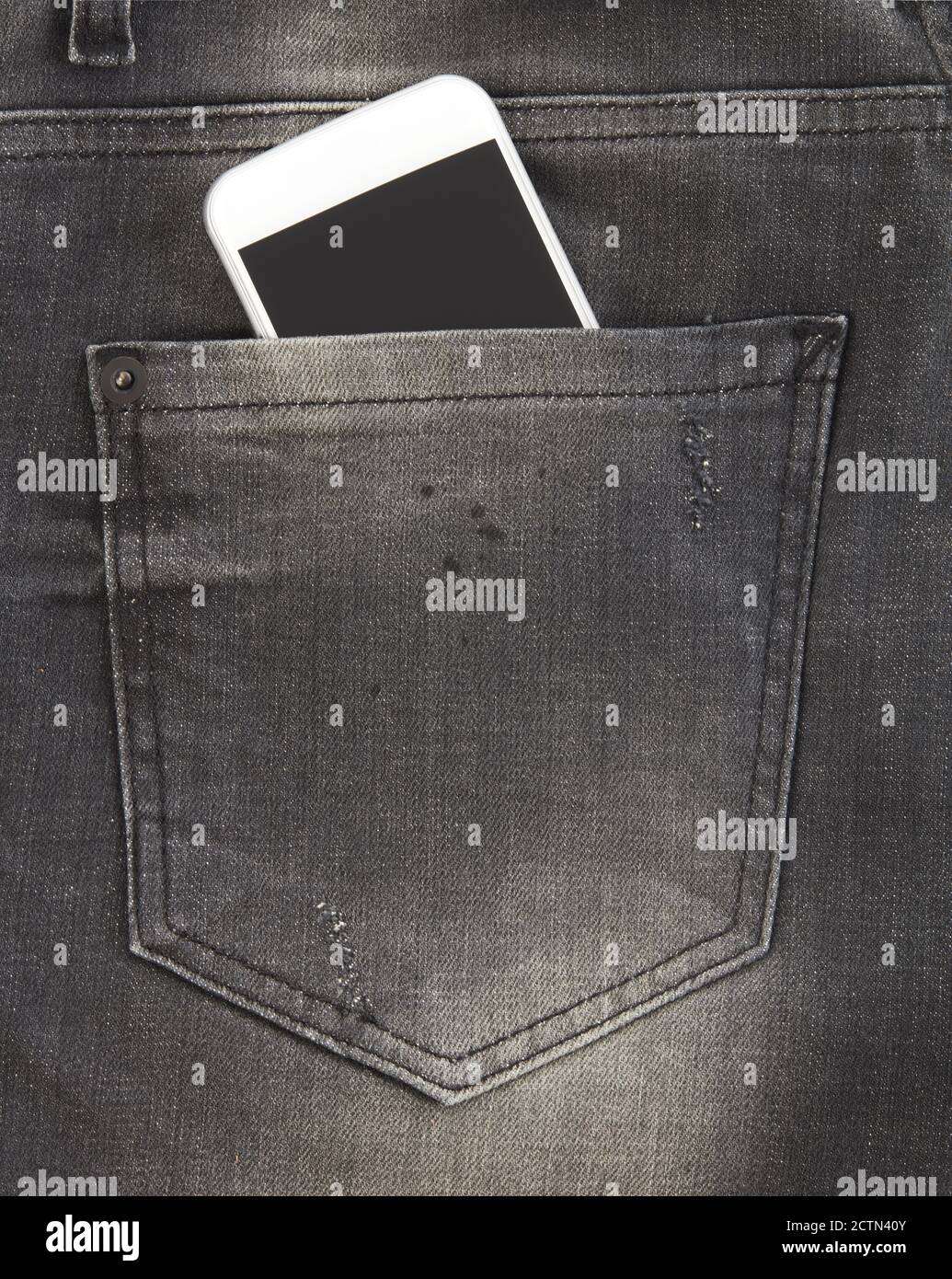 Mobile phone in back pocket Stock Photo - Alamy