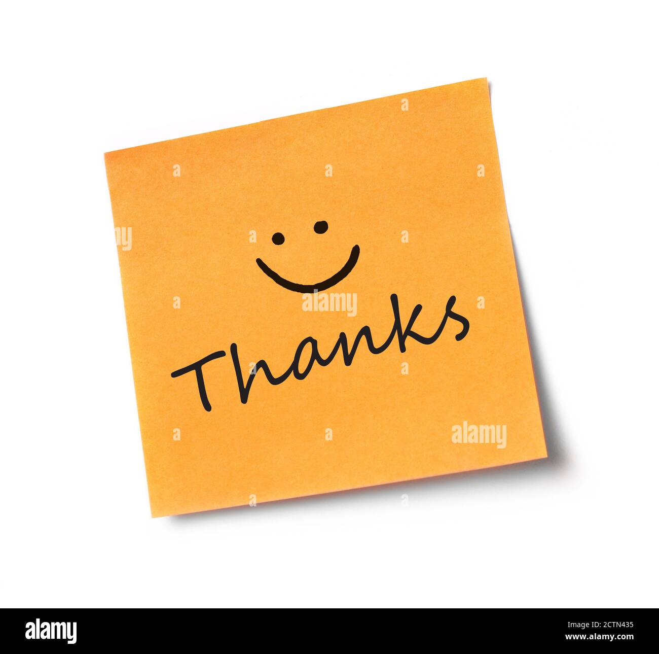 Thank you note smiley face hi-res stock photography and images - Alamy