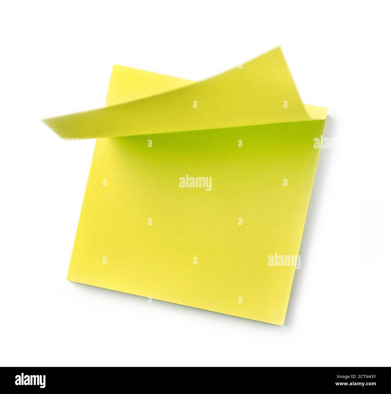 Adhesive note on white background Stock Photo - Alamy