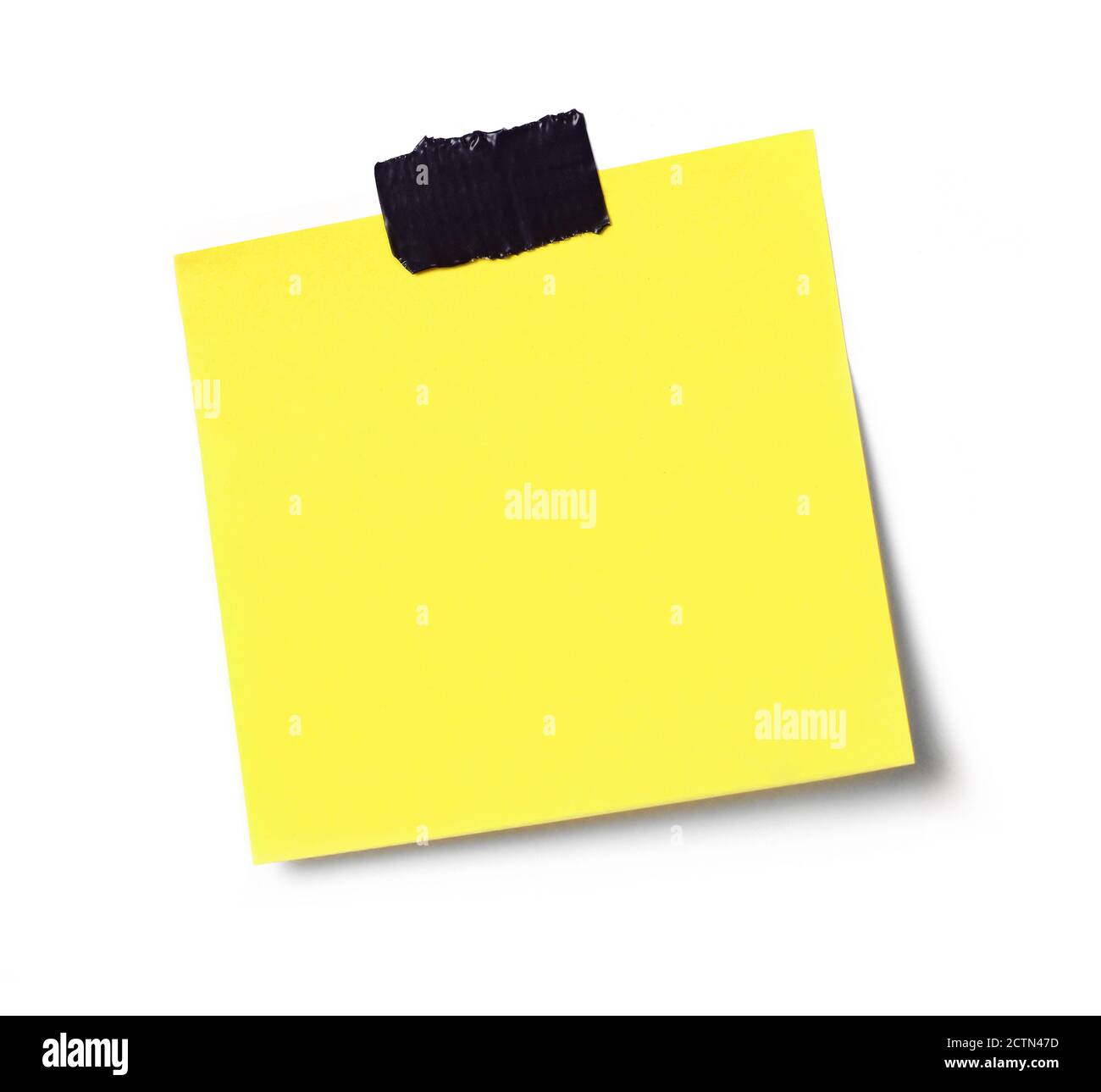 Adhesive note on white background Stock Photo - Alamy