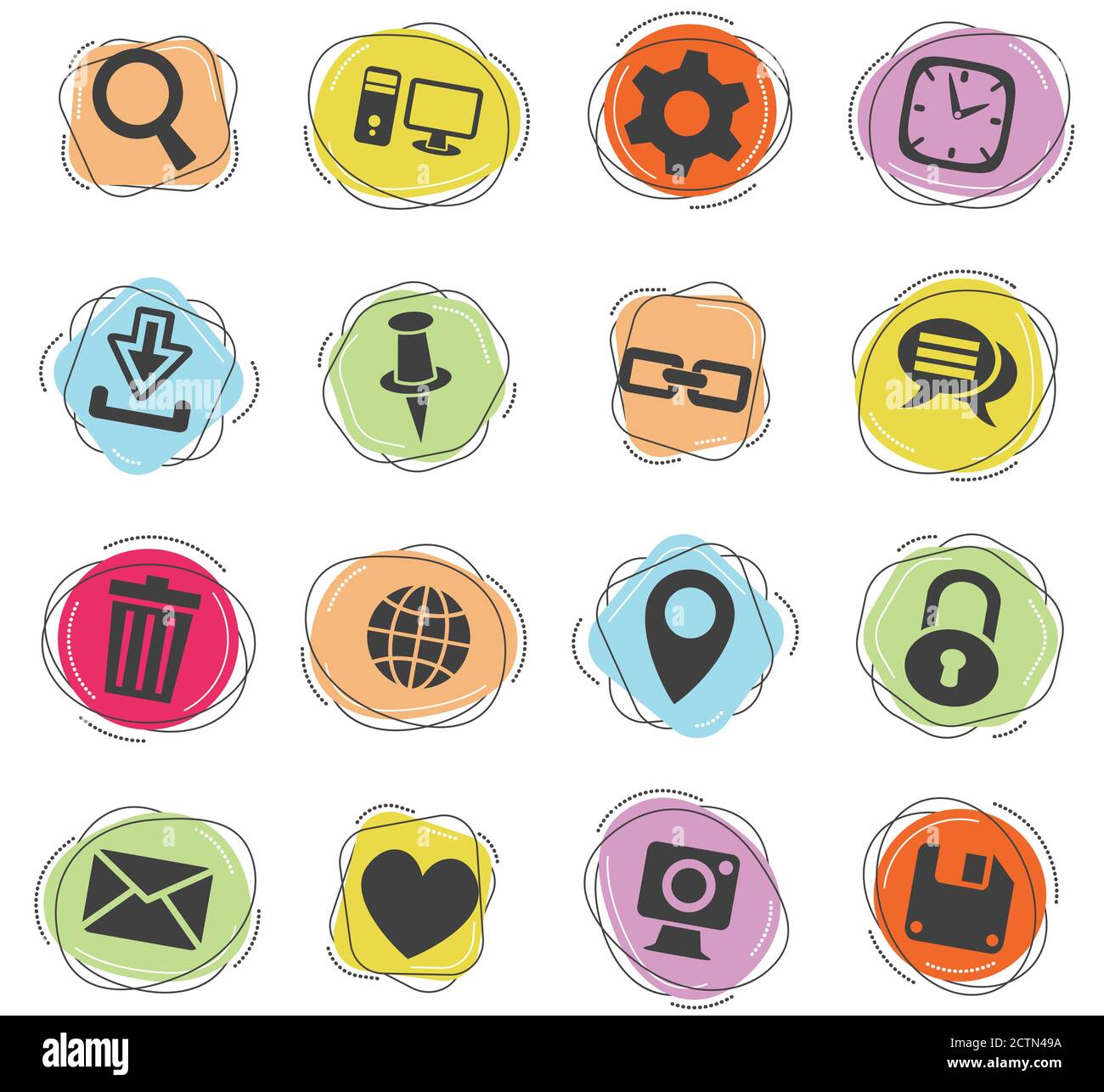blog icon set Stock Vector Image & Art - Alamy