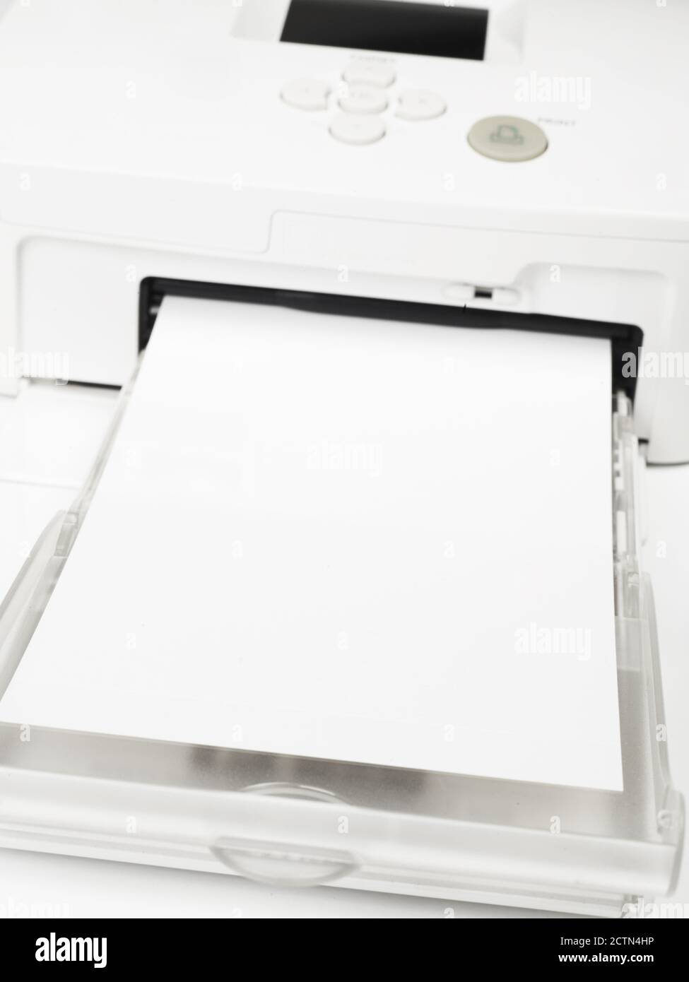 Printer isolated on white Stock Photo - Alamy