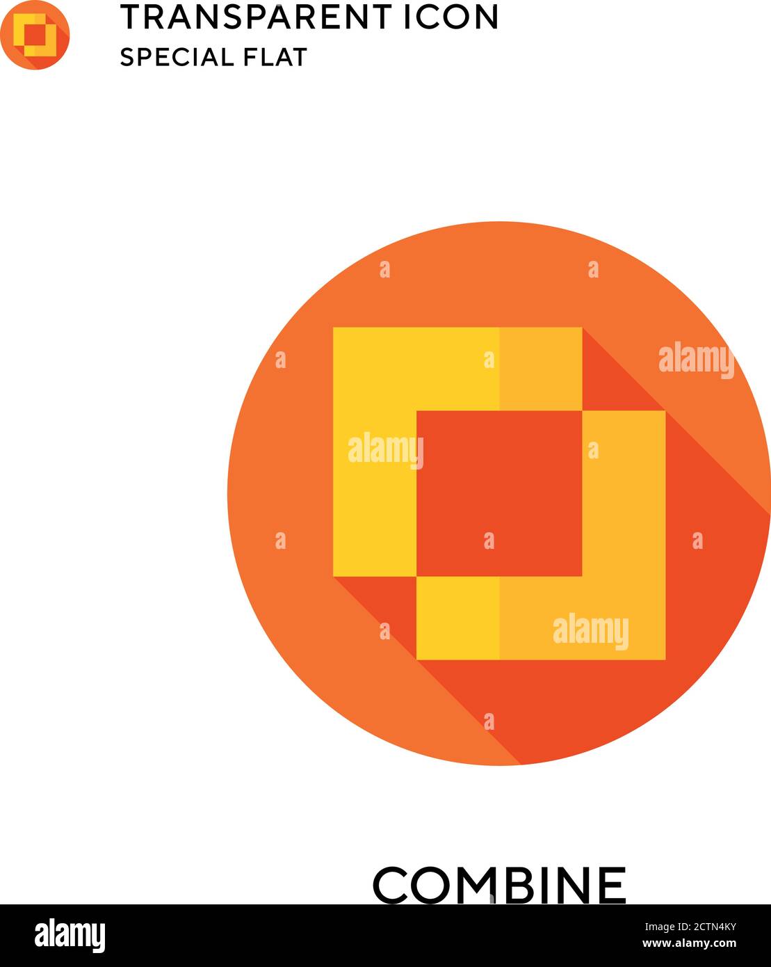 Combine vector icon. Flat style illustration. EPS 10 vector Stock ...