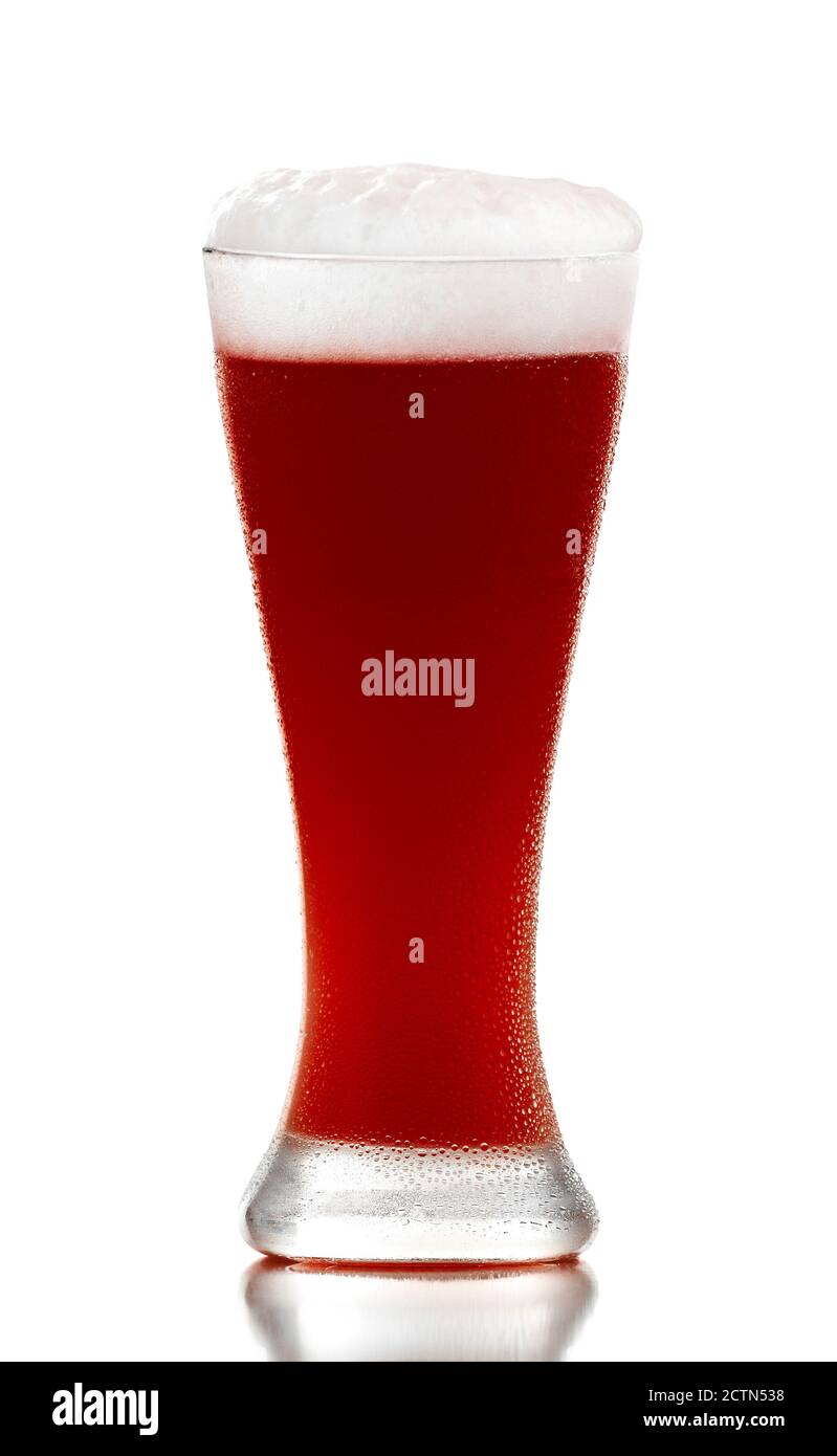 Beer glass isolated Stock Photo - Alamy