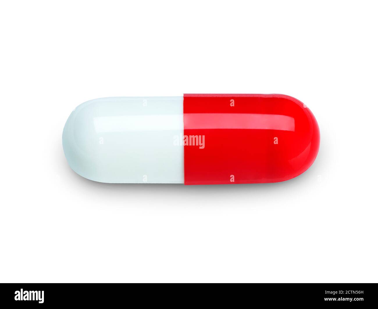 Red and white capsule Stock Photo - Alamy