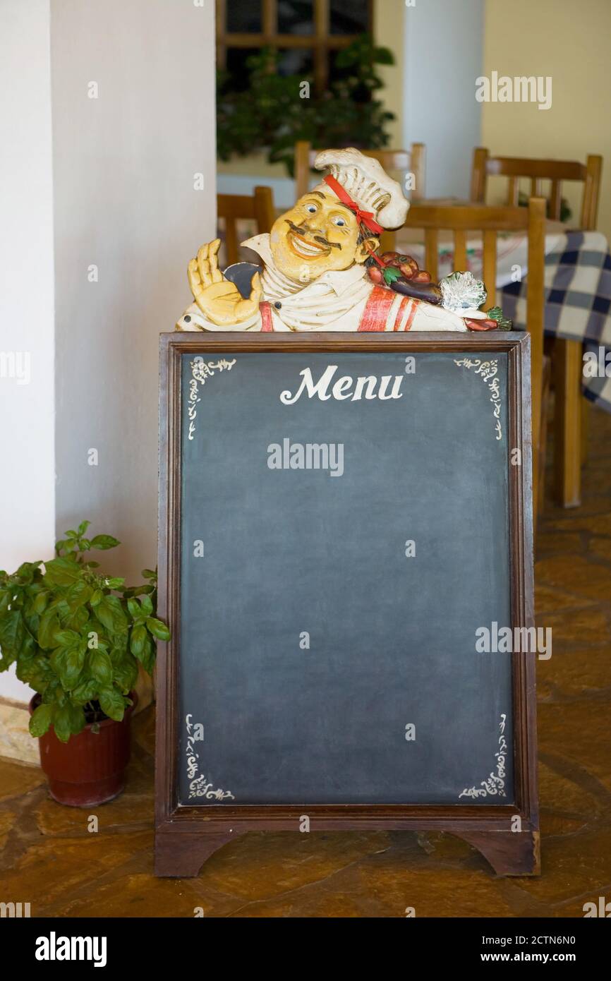 Restaurant blank menu Stock Photo - Alamy