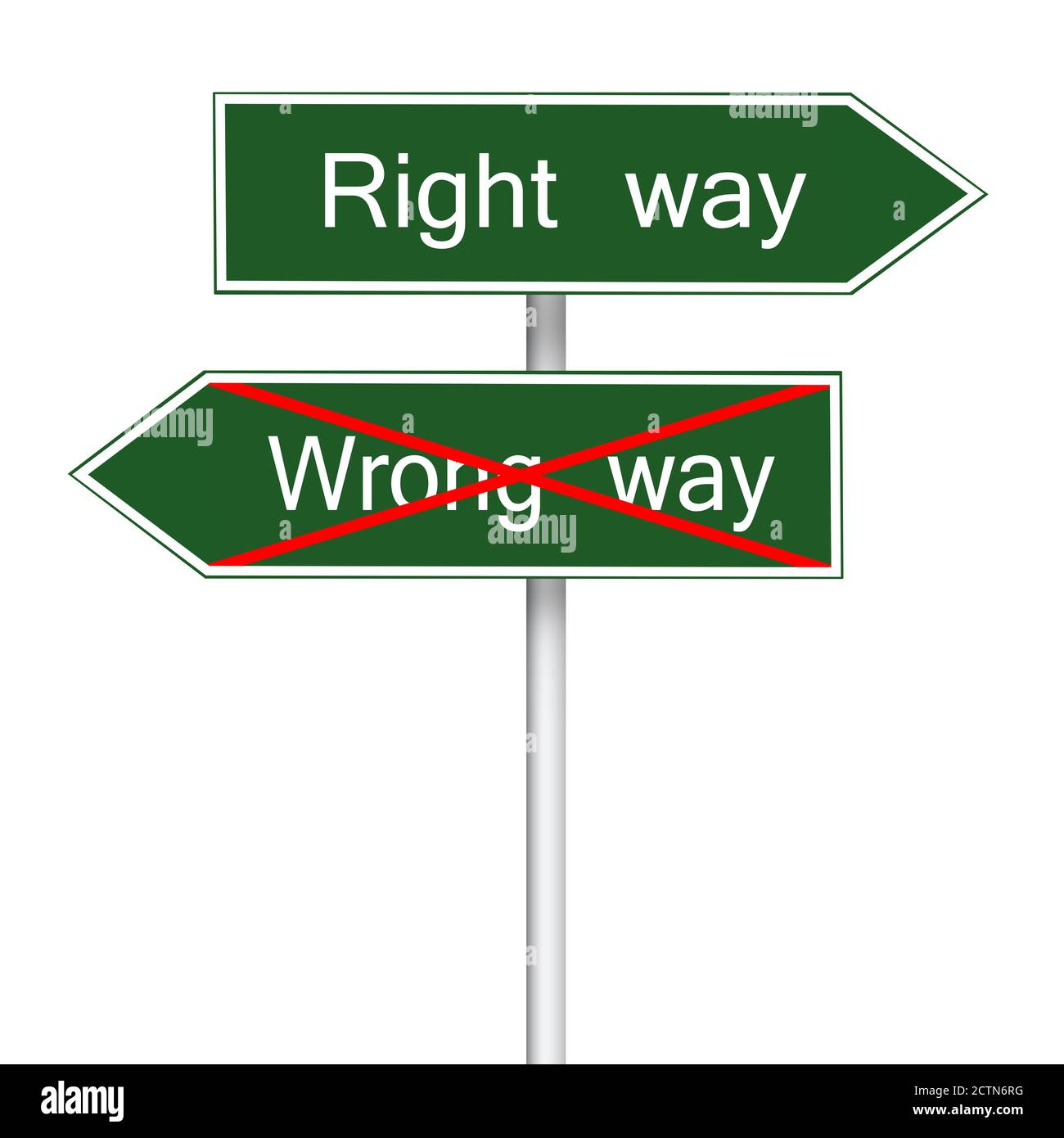 Right way road sign Stock Photo - Alamy