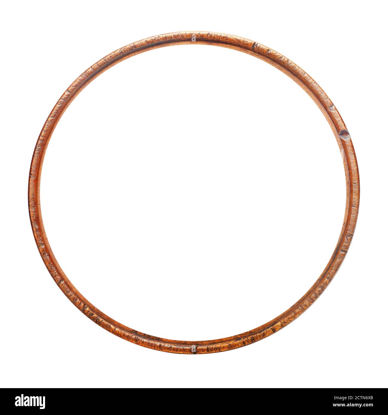 Round picture frame isolated Stock Photo - Alamy