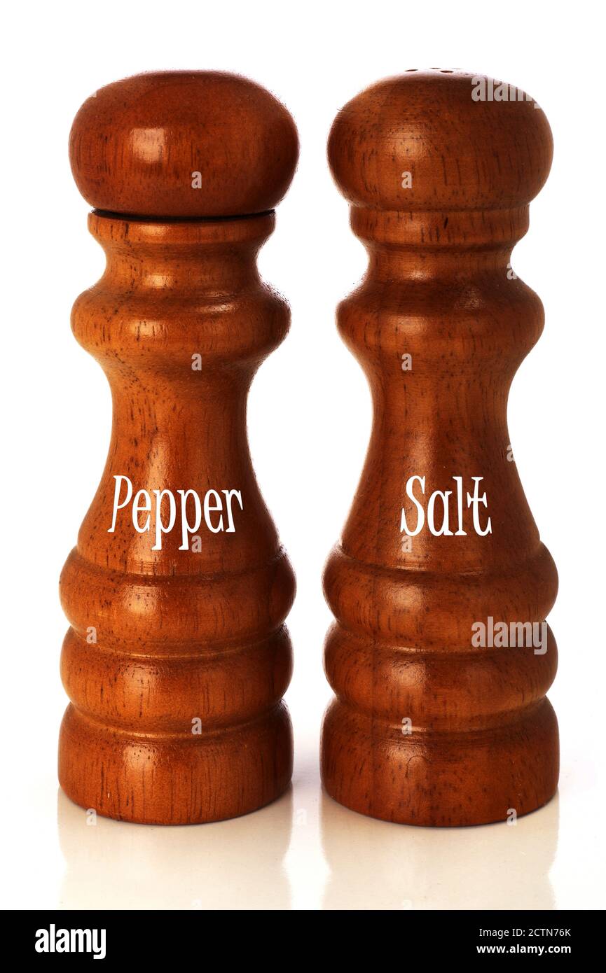 Salt and pepper isolated Stock Photo - Alamy