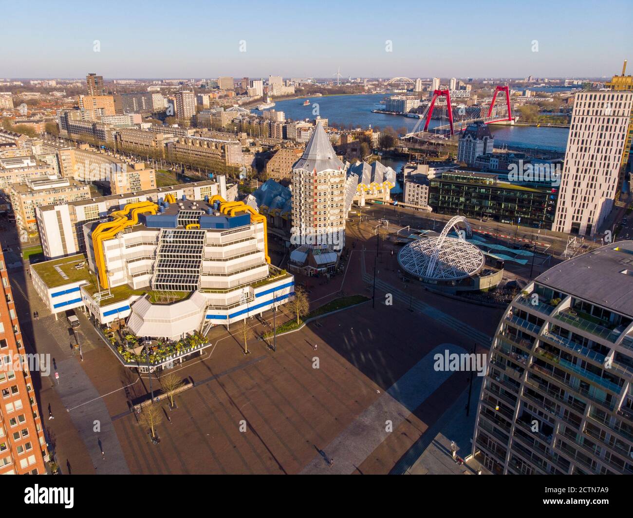ROTTERDAM, THE NETHERLANDS - MARCH 2020: View at Most Expensive living ...