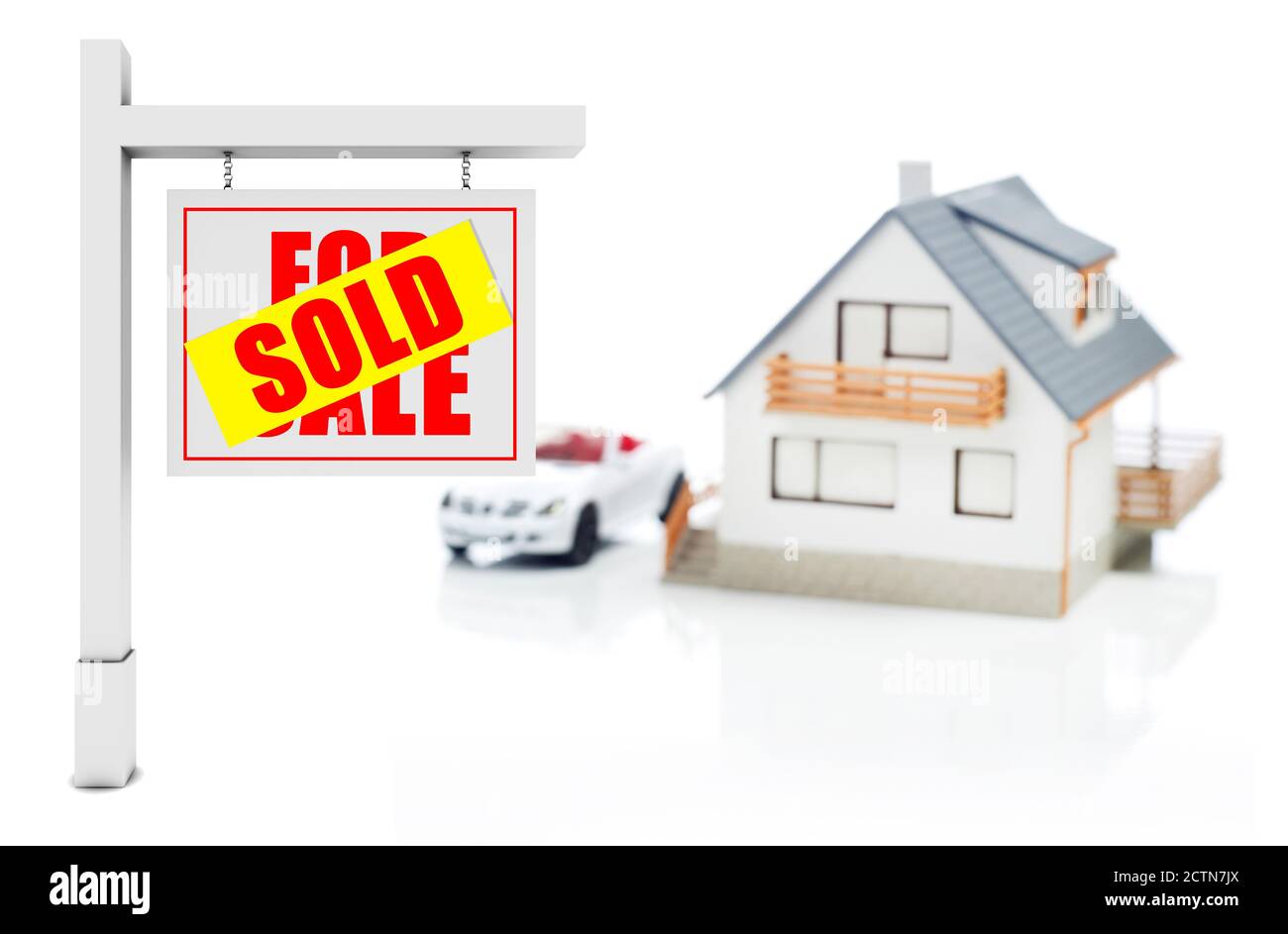 Residential housing in front Cut Out Stock Images & Pictures - Alamy