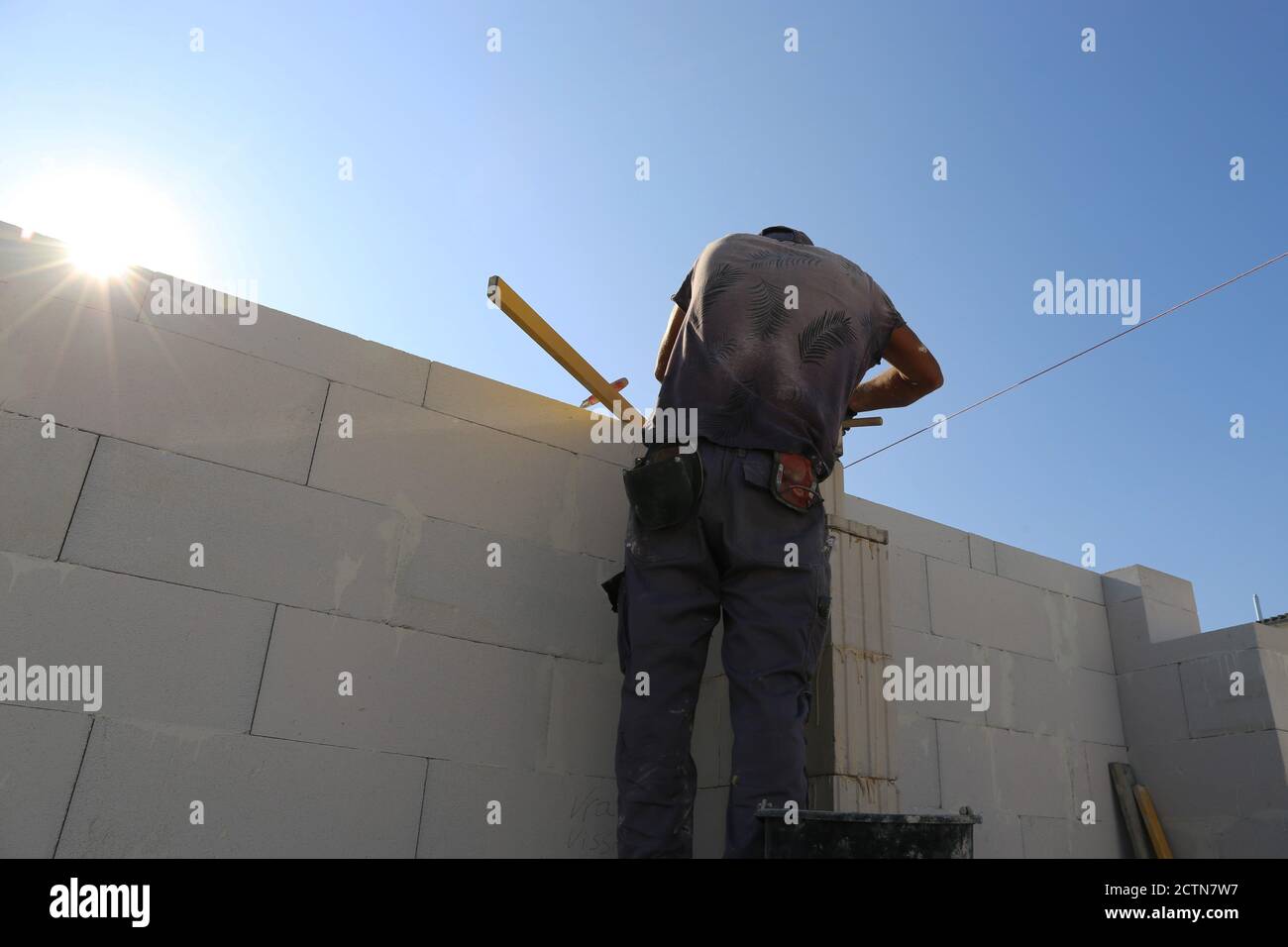 Bricklaying tools hi-res stock photography and images - Alamy