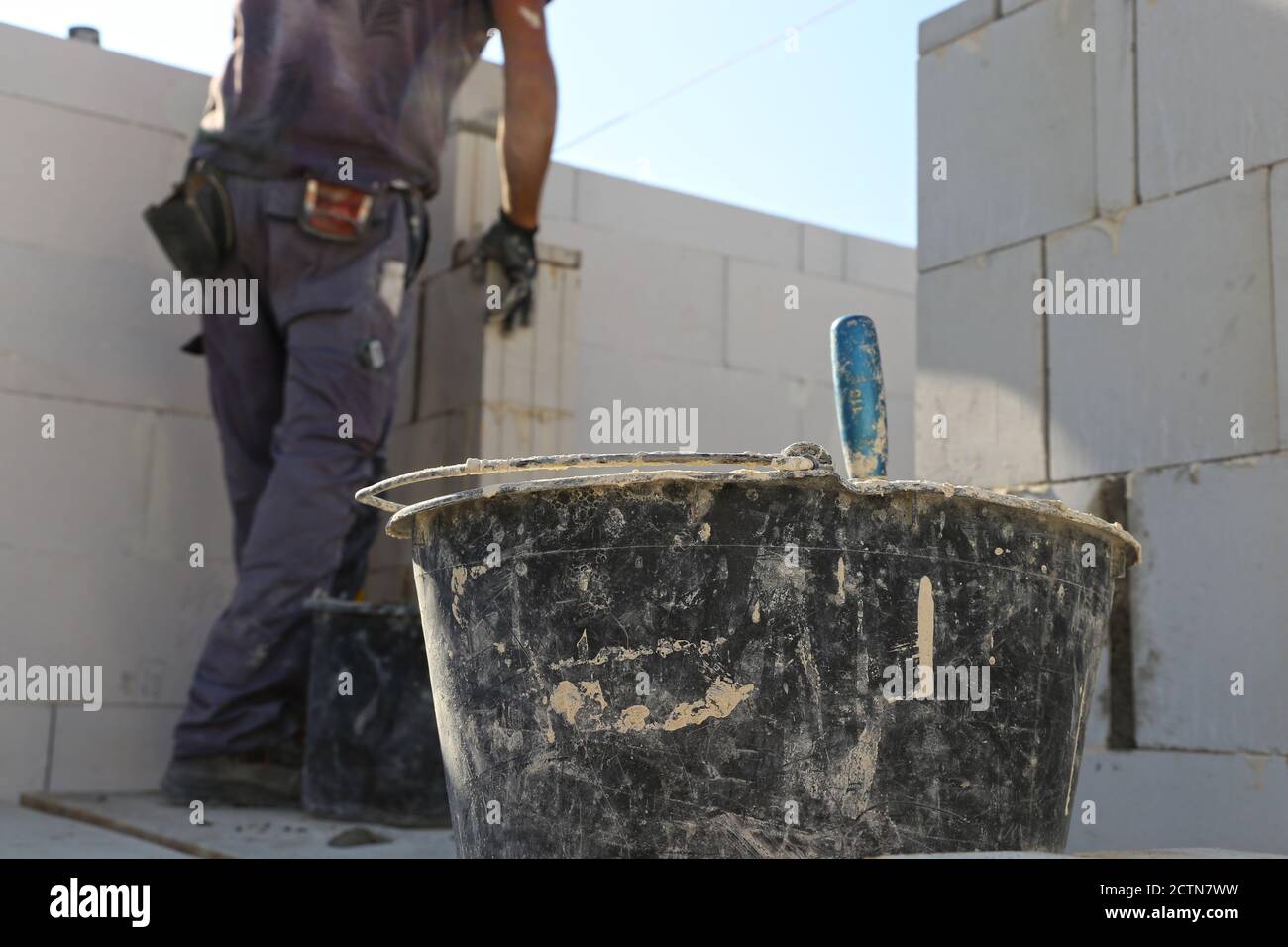 Bricklaying tools hi-res stock photography and images - Alamy