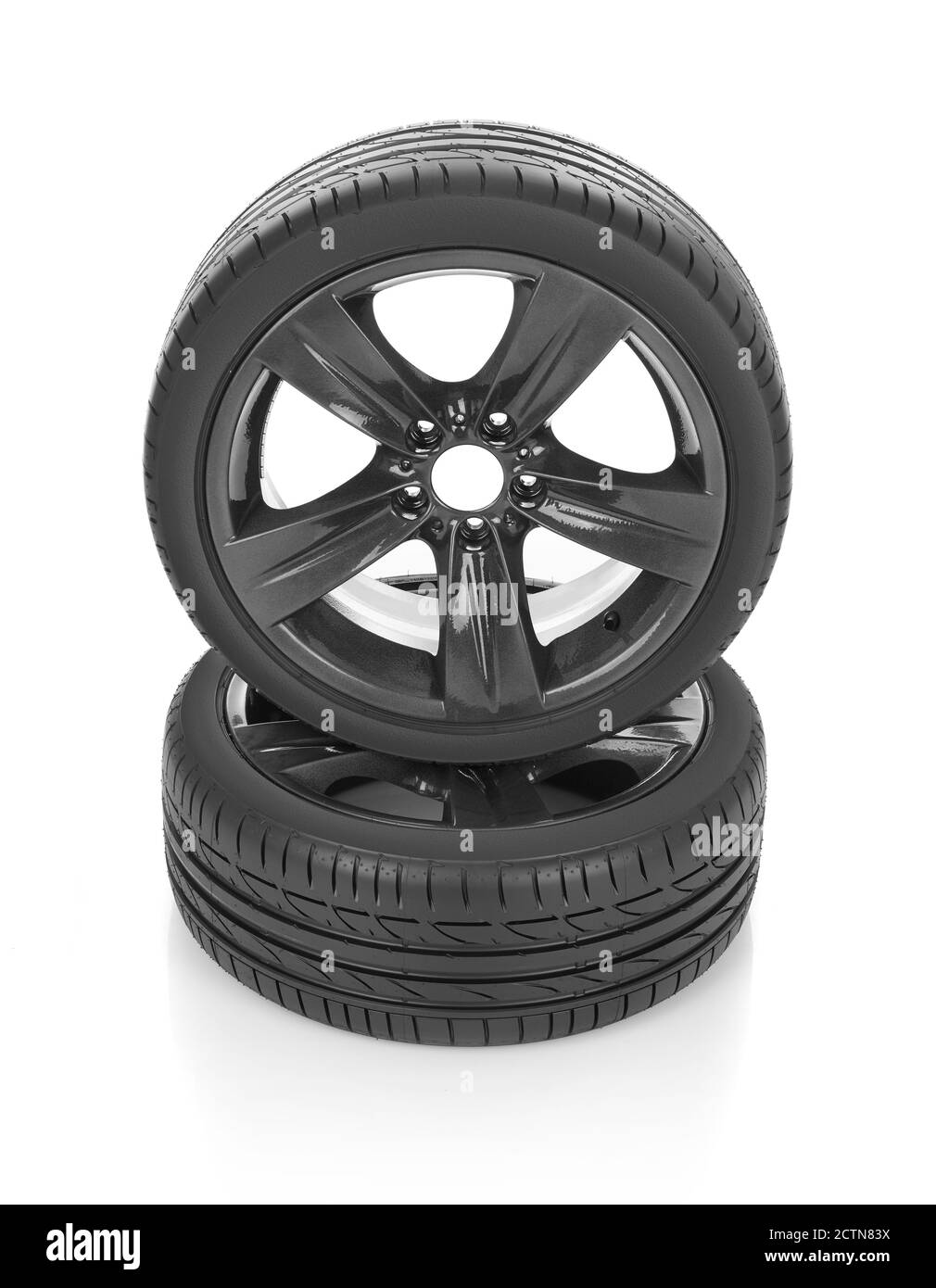 Car tires isolated on white Stock Photo - Alamy