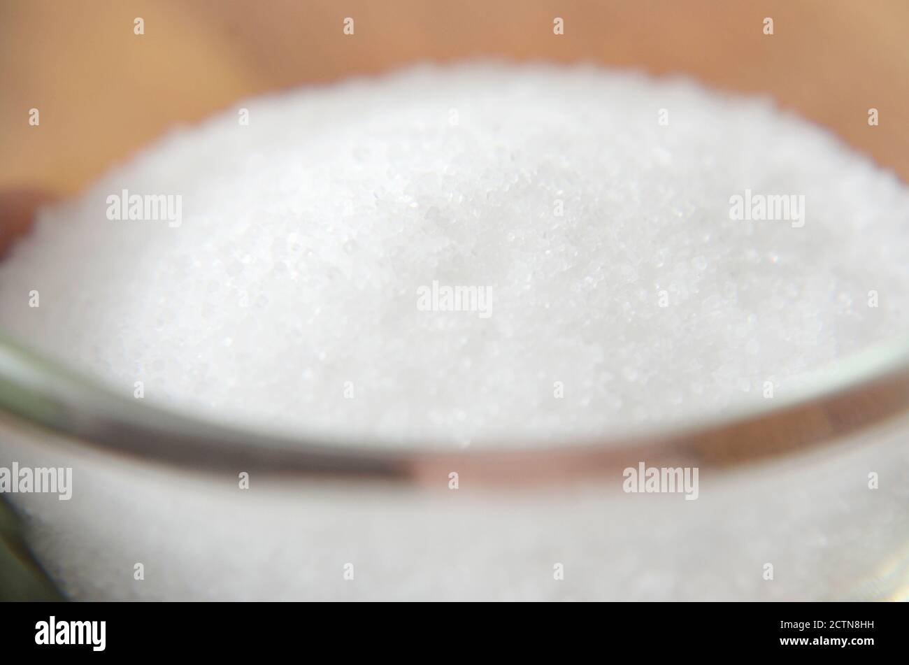 Salt in the little glass bowl Stock Photo - Alamy