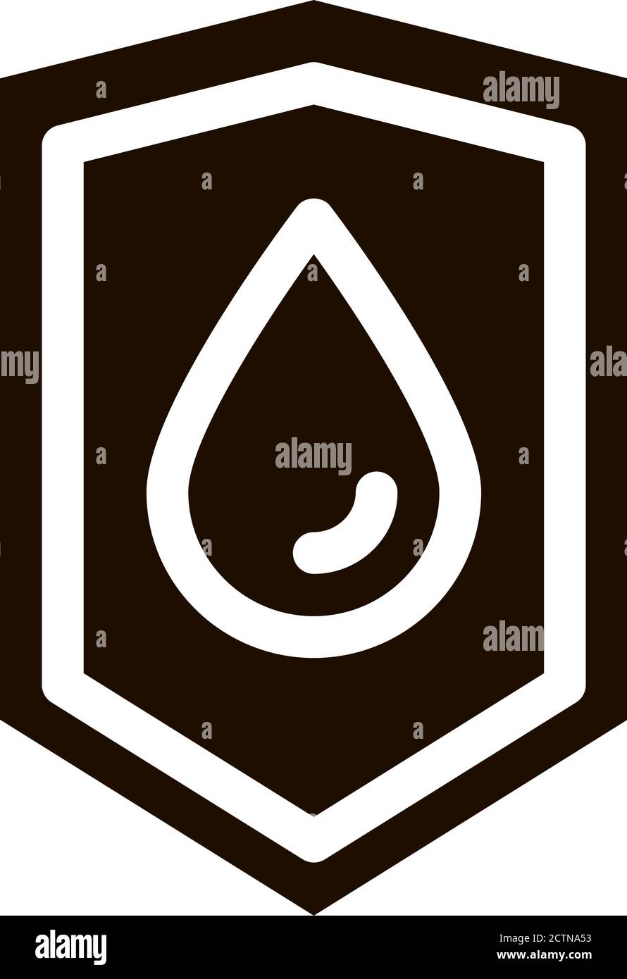 Shield icon water resistant Stock Vector Images - Alamy