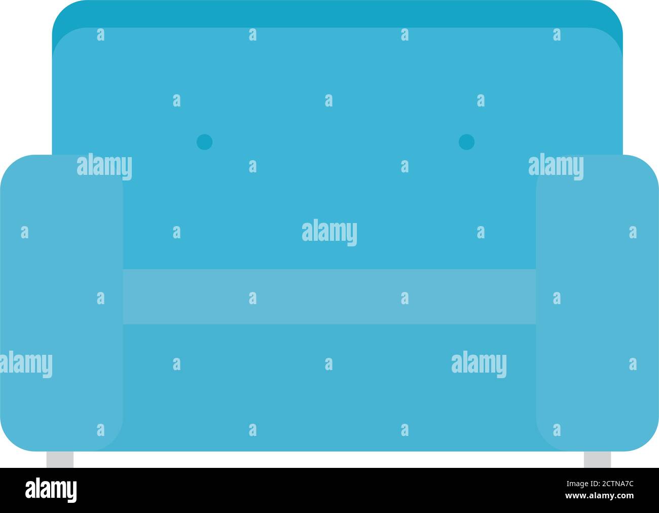 Isolated blue couch vector design Stock Vector Image & Art - Alamy