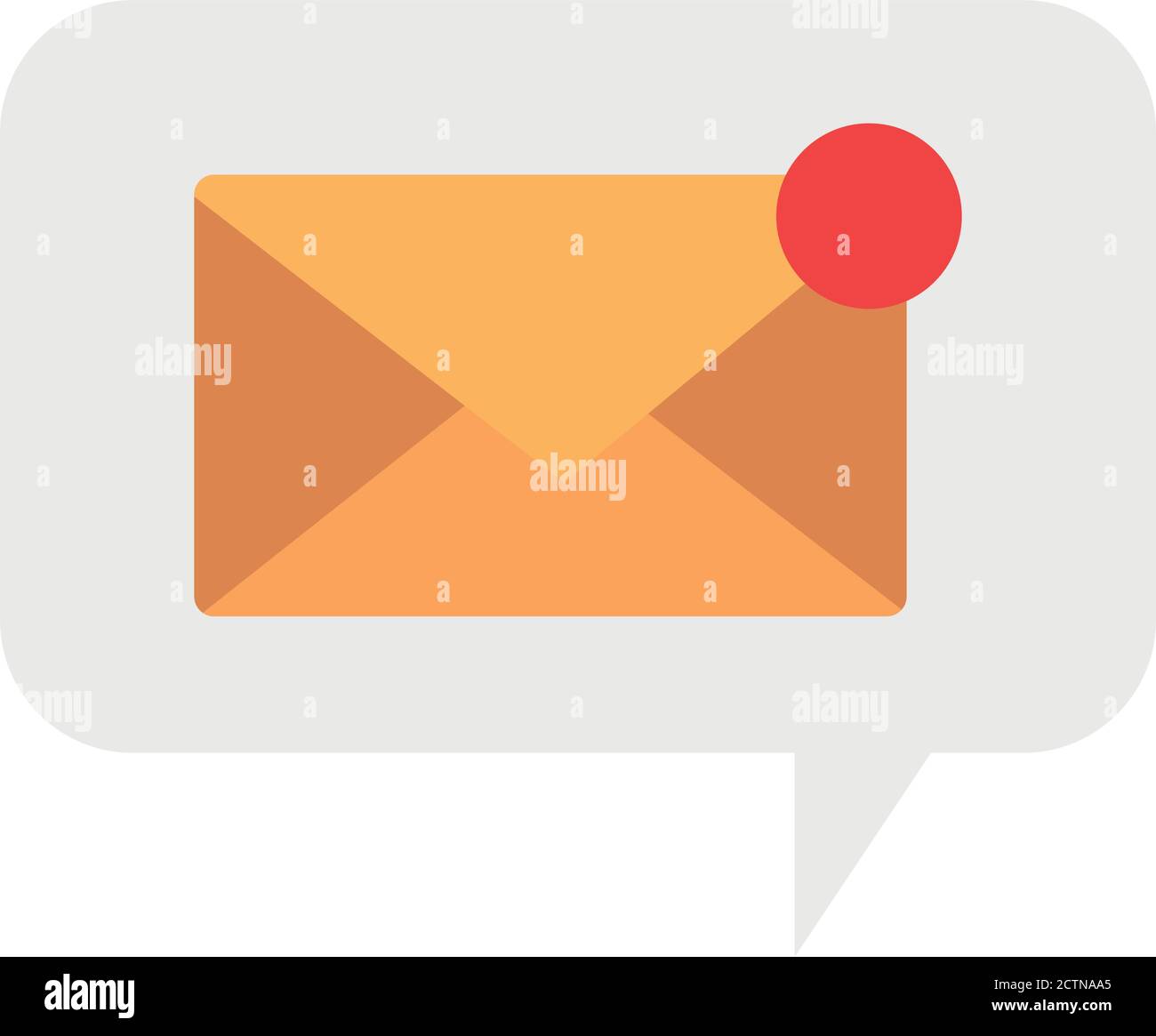 envelope message in bubble vector design Stock Vector Image & Art - Alamy