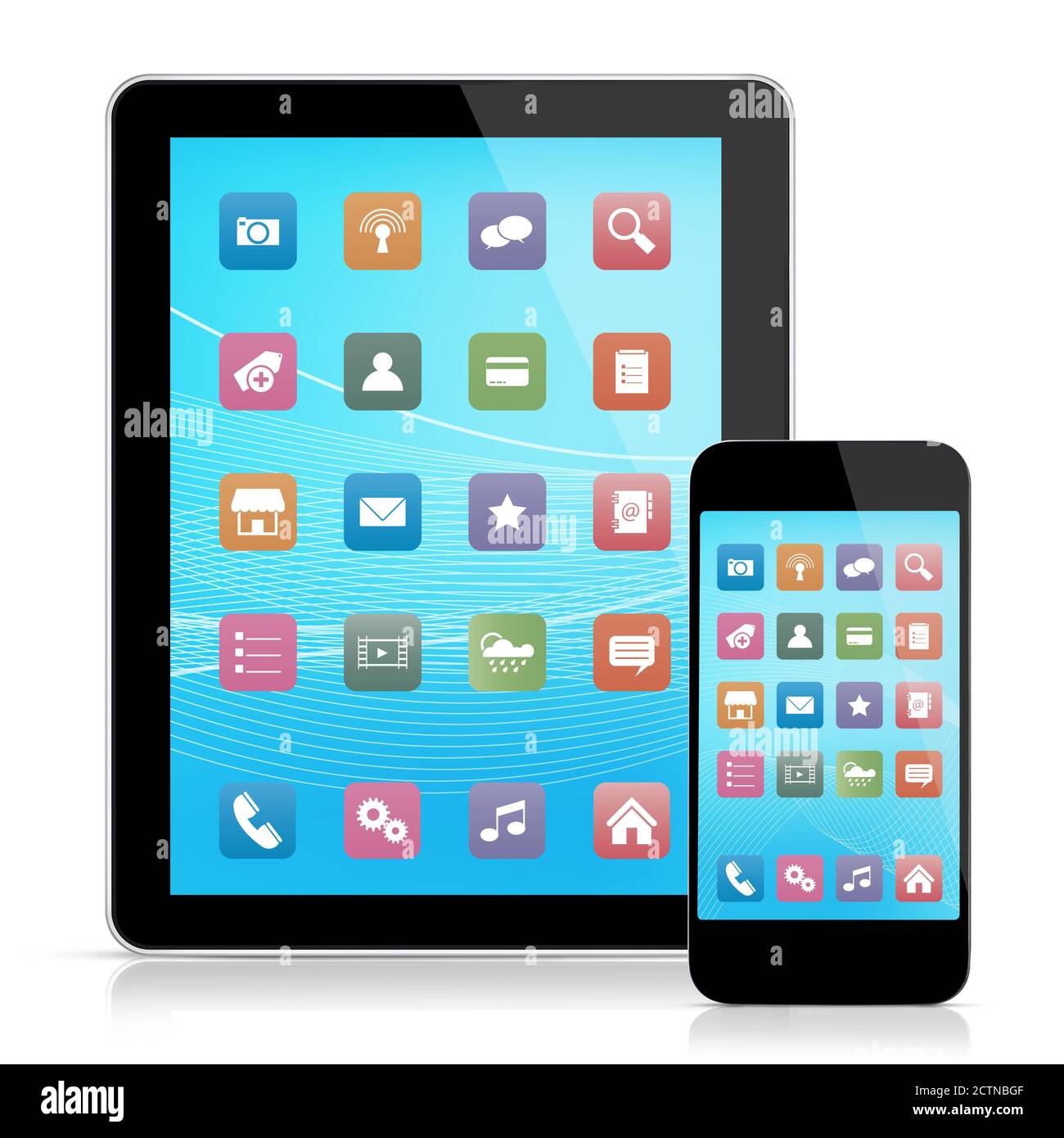 Tablet phone cloud technology hi-res stock photography and images - Alamy