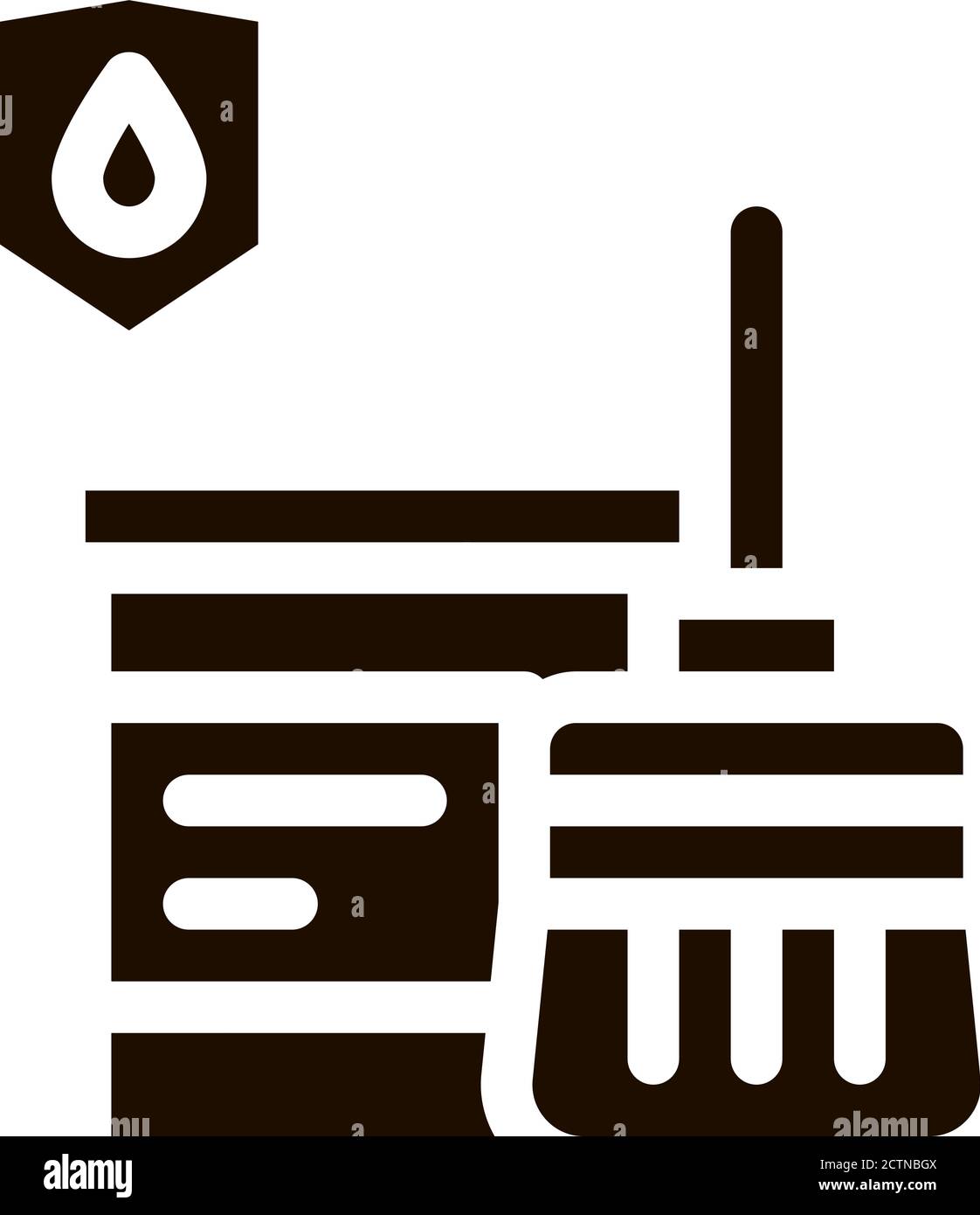 Waterproof Material Paint Vector Icon Stock Vector Image & Art - Alamy