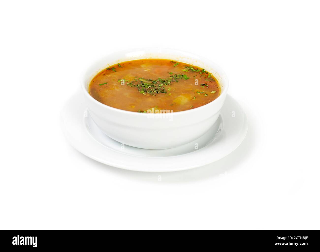 Soup isolated on white Stock Photo - Alamy