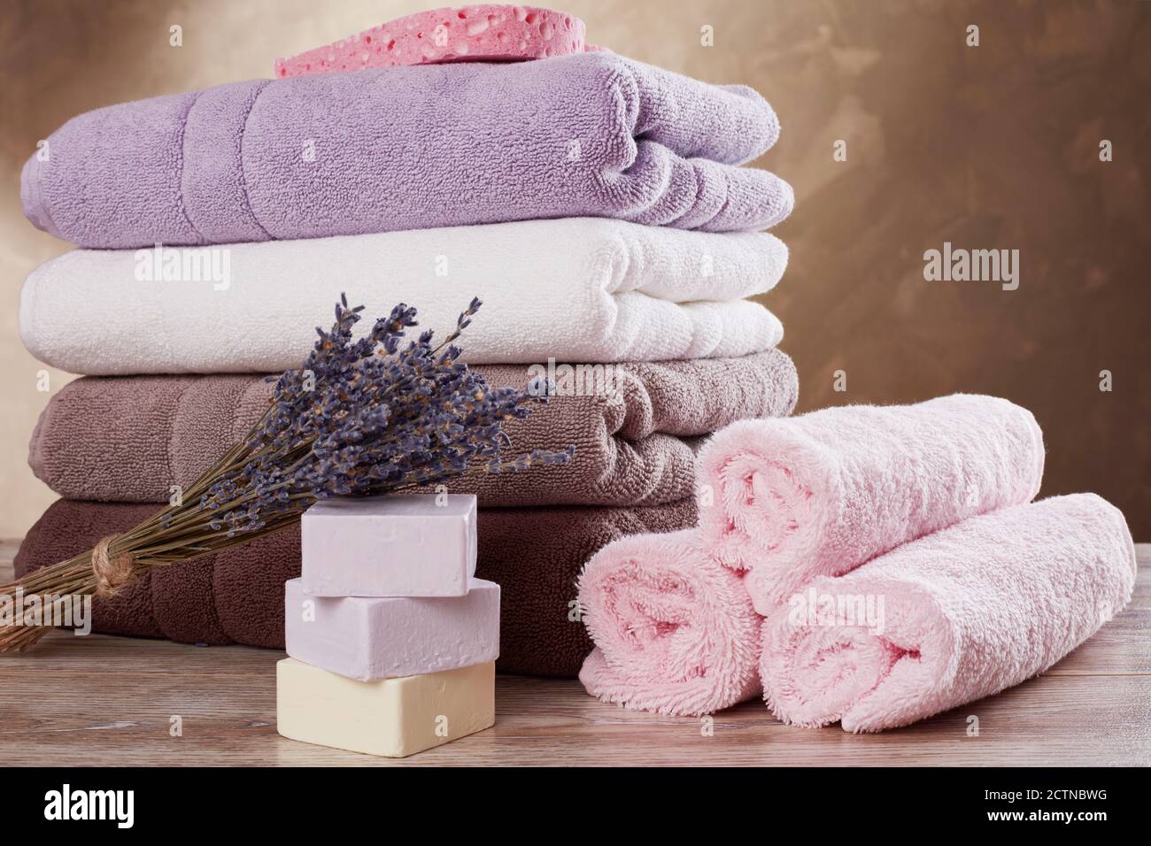 Spa like towels hi-res stock photography and images - Alamy