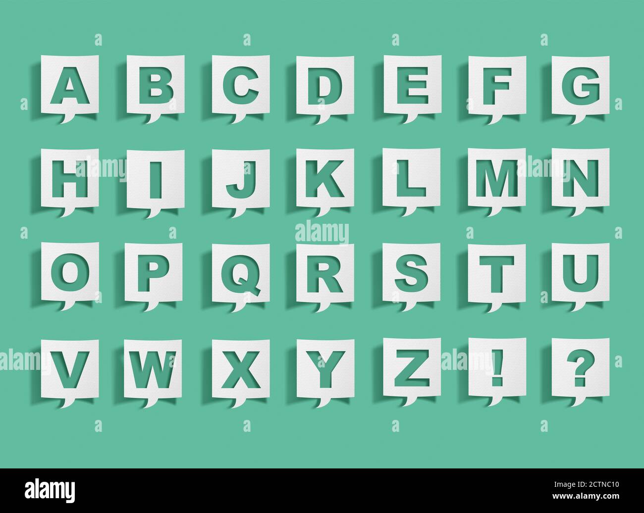 Bubble letters alphabet hi-res stock photography and images - Alamy