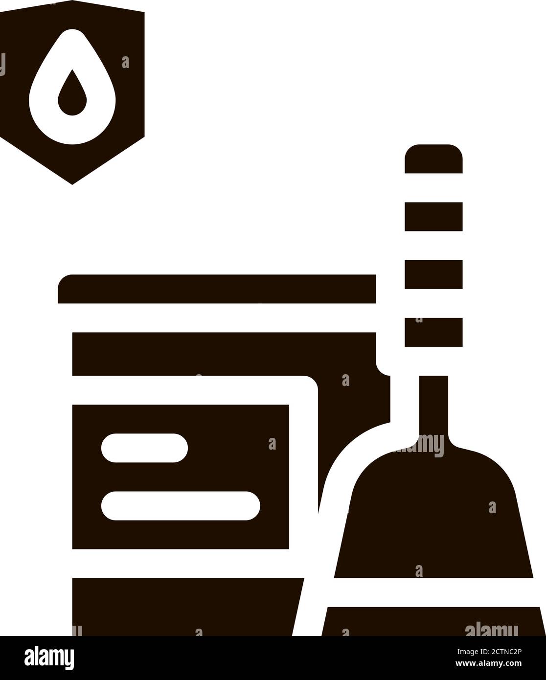 Waterproof Material Cement Vector Icon Stock Vector Image & Art - Alamy