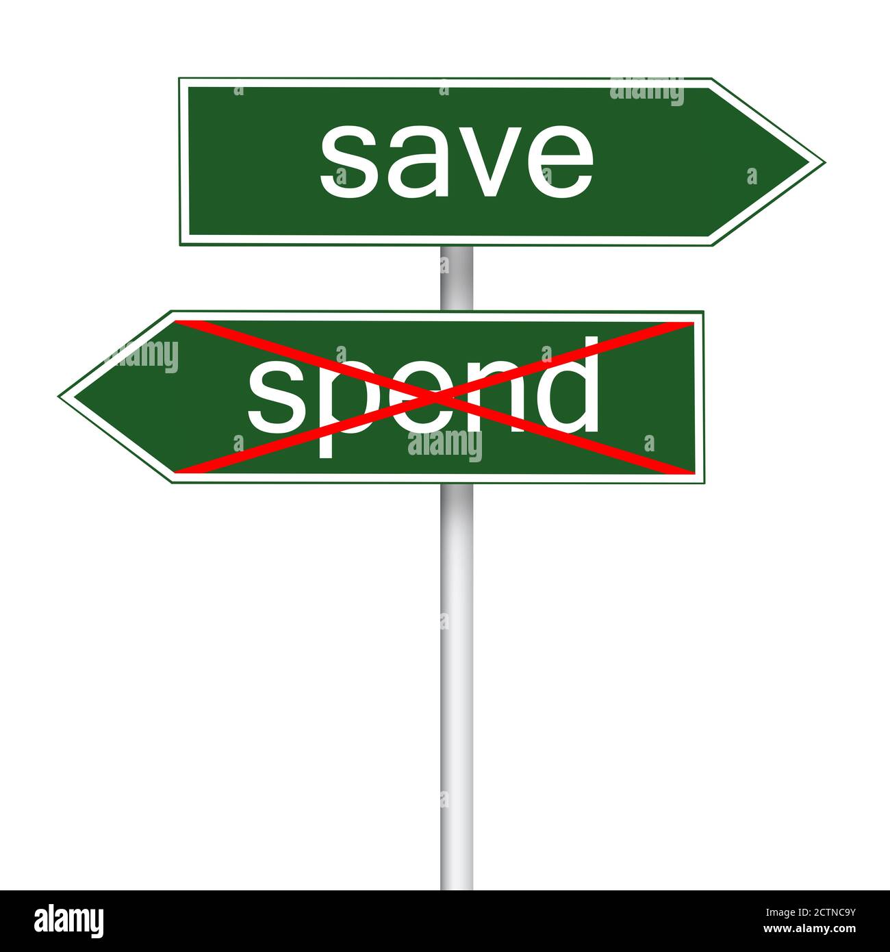 Spend vs save hi-res stock photography and images - Alamy