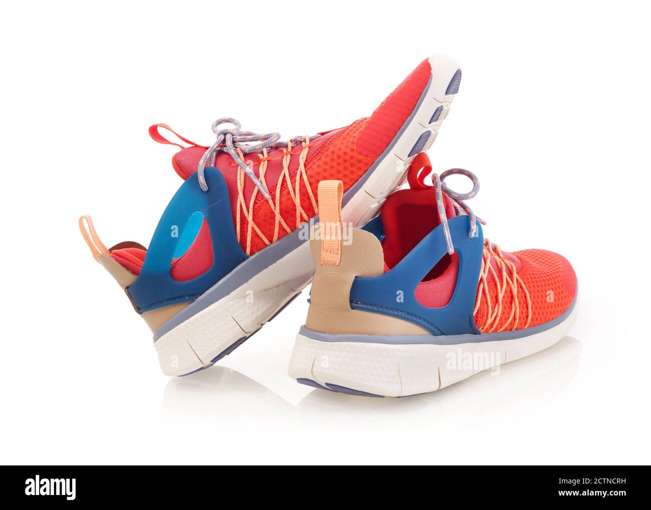 Running shoes isolated on white Stock Photo - Alamy