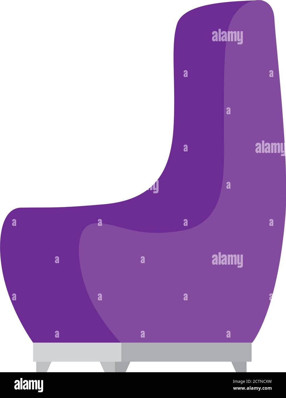 Purple Chair Stock Vector Images Alamy