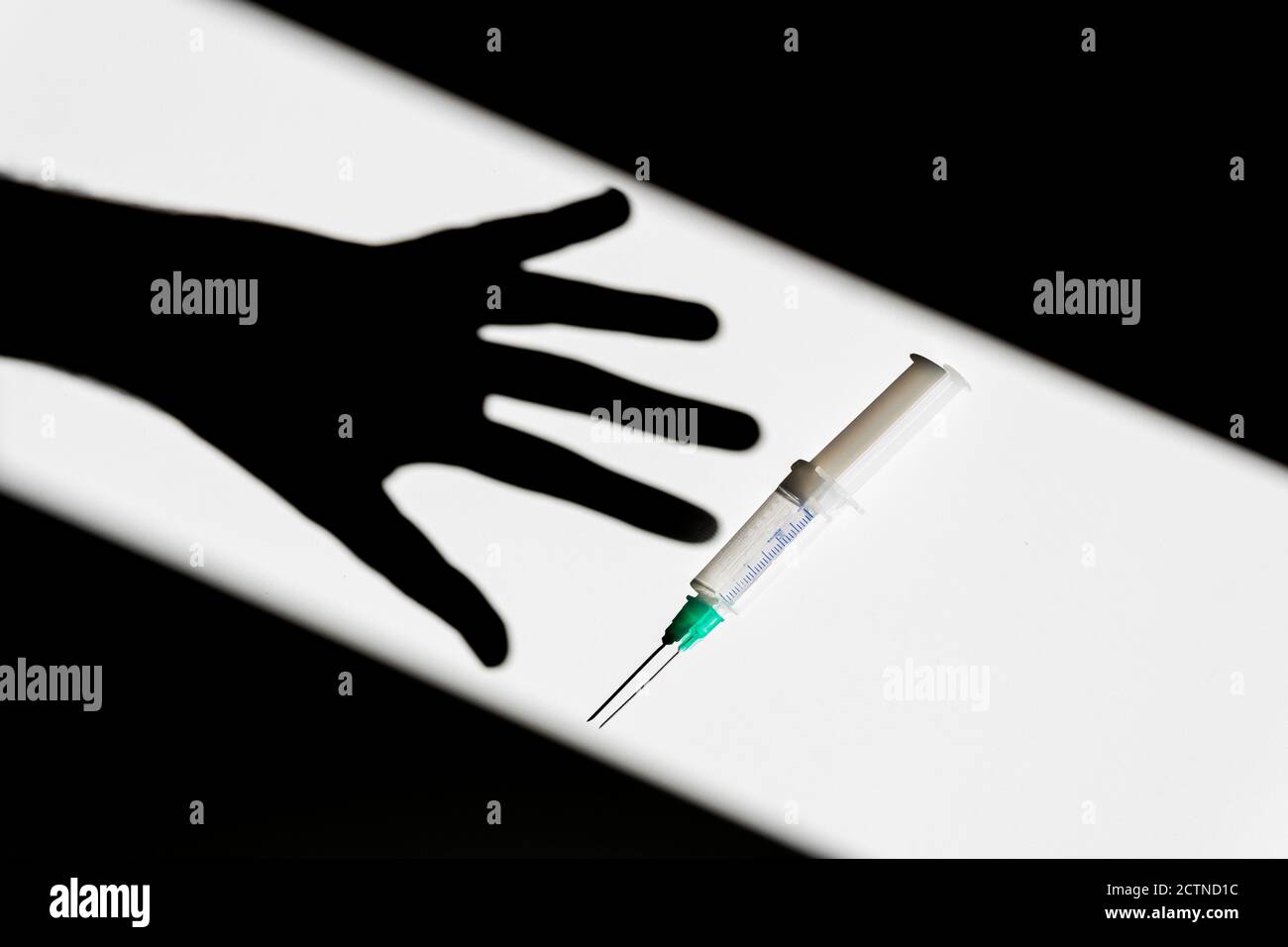 Hand reaching out shadow hi-res stock photography and images - Alamy