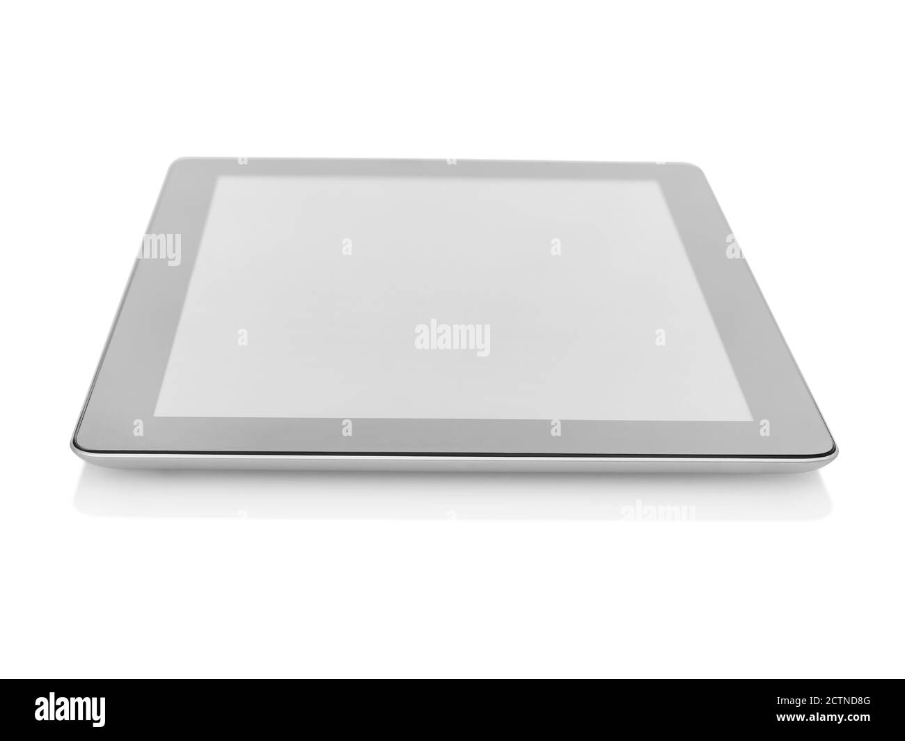 Digital tablet on white background Stock Photo - Alamy