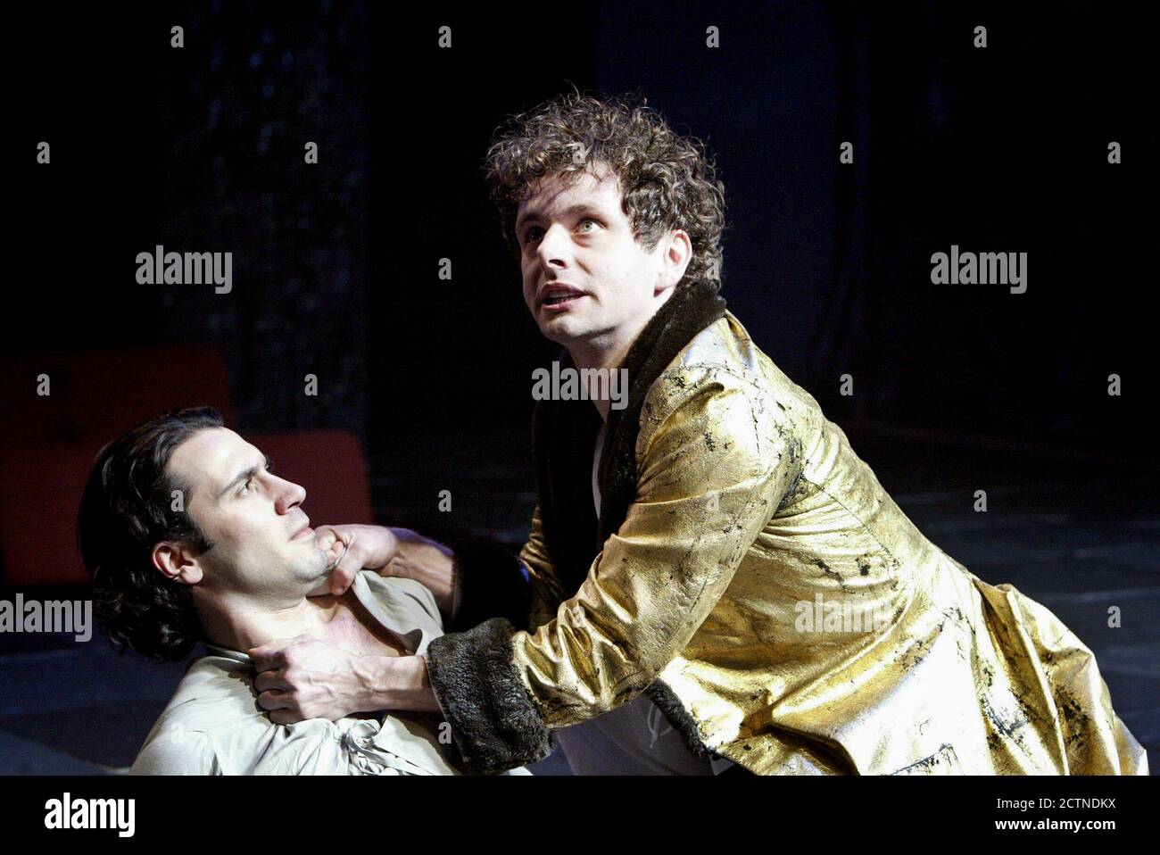 l-r: Ben Turner (Scipio), Michael Sheen (Caligula) in CALIGULA by ...