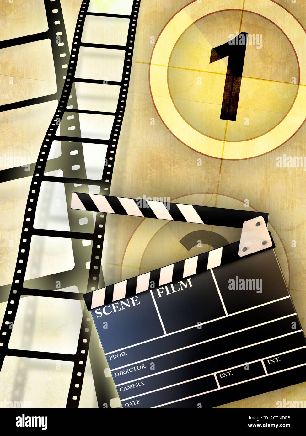 Blank film hi-res stock photography and images - Alamy